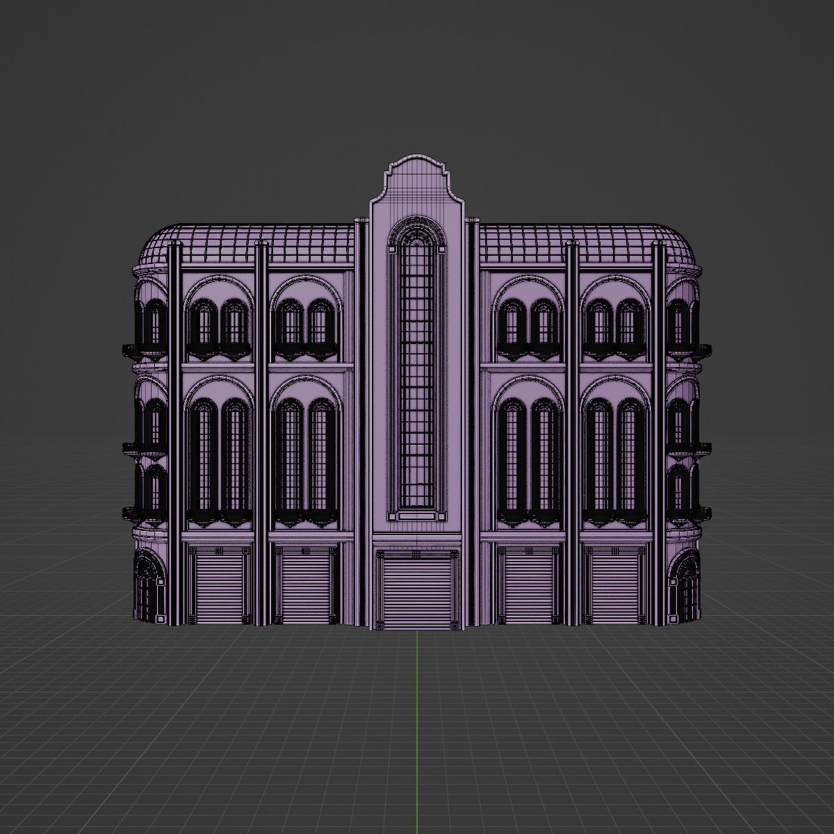 3D model ART DECO STEAMPUNK BUILDING 01 VR / AR / low-poly | CGTrader