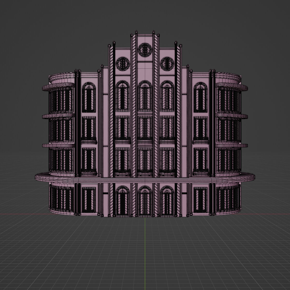3D model ART DECO STEAMPUNK BUILDING 04 VR / AR / low-poly | CGTrader