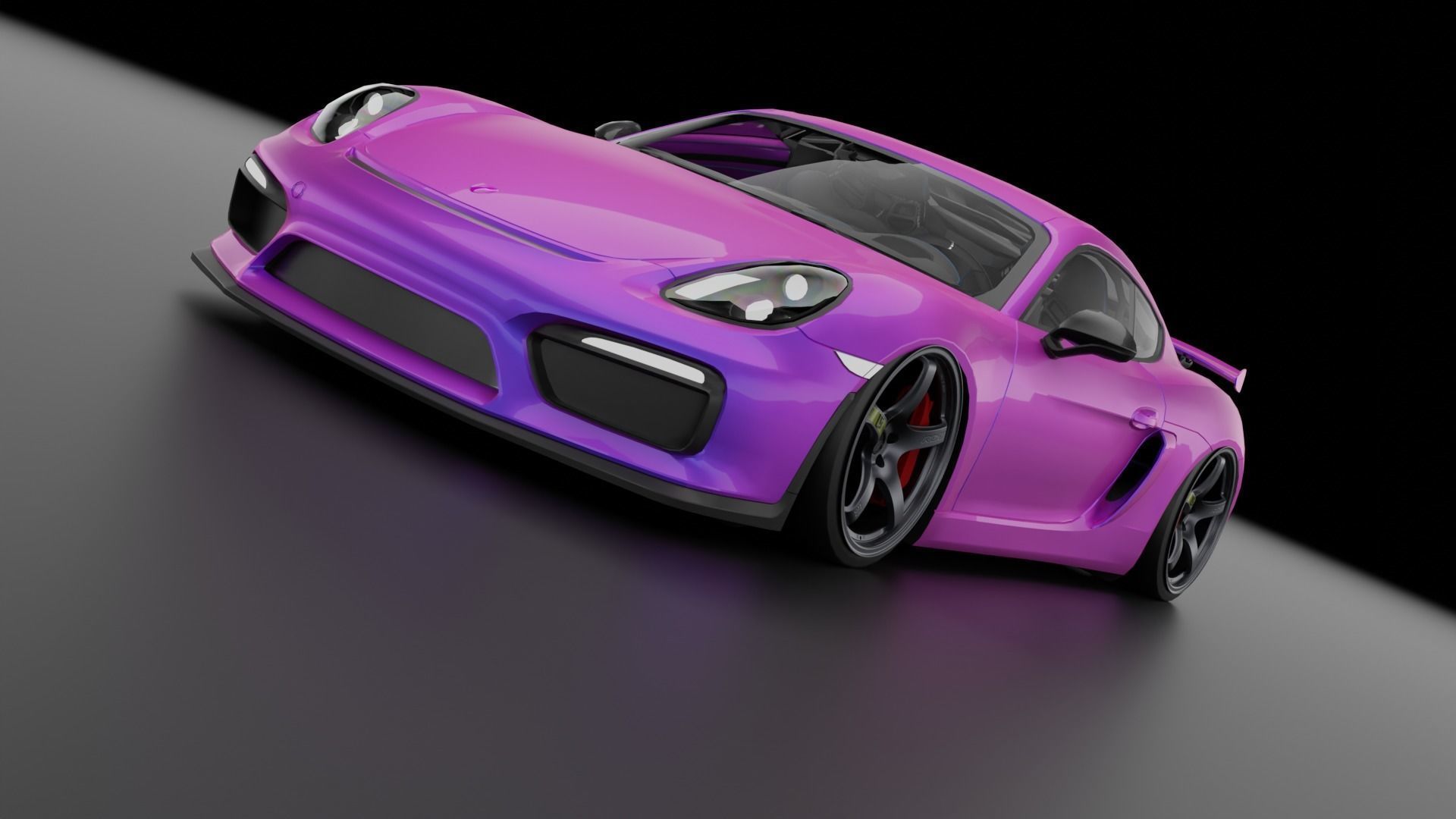 JDM Porsche Cayman GT4 3D model | CGTrader