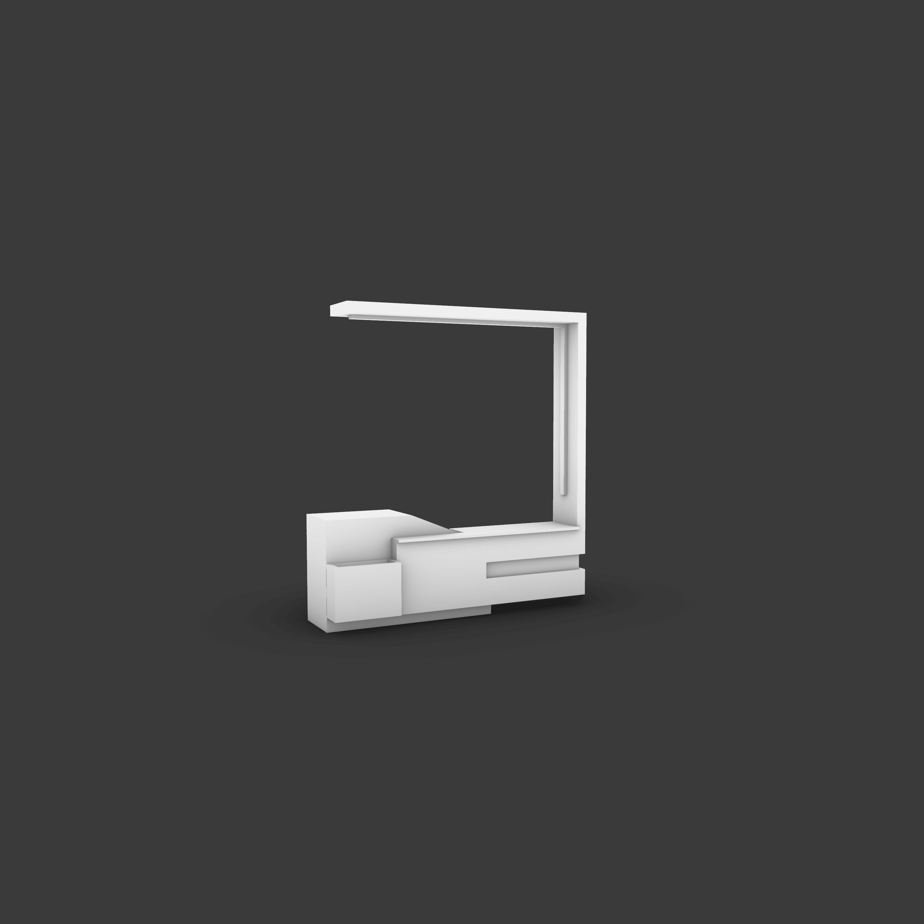 Information desk free 3D model | CGTrader