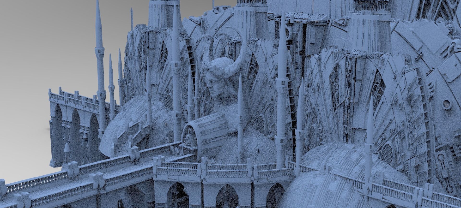 Alien Prometheus temples 2 3D model | CGTrader