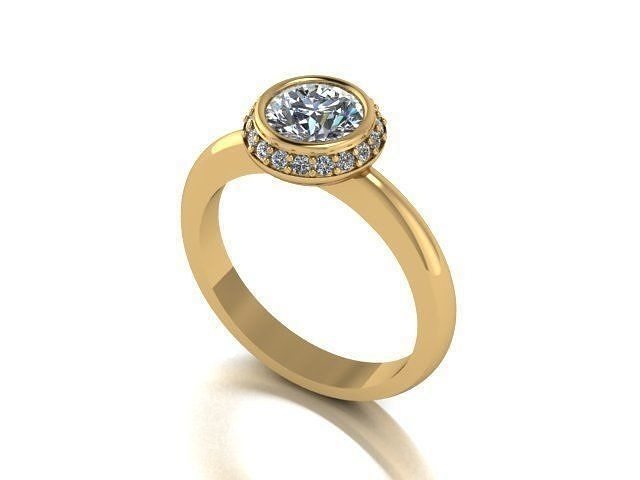 Ring bezel 3D model 3D printable | CGTrader