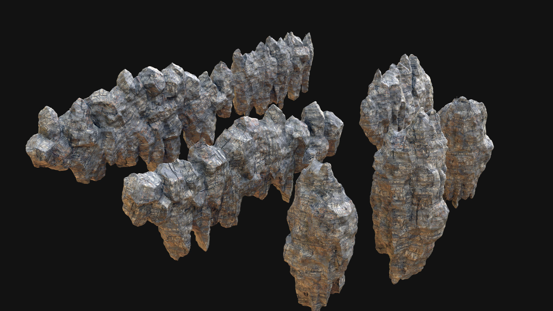 Cliff Rock Pack free VR / AR / low-poly 3D model | CGTrader
