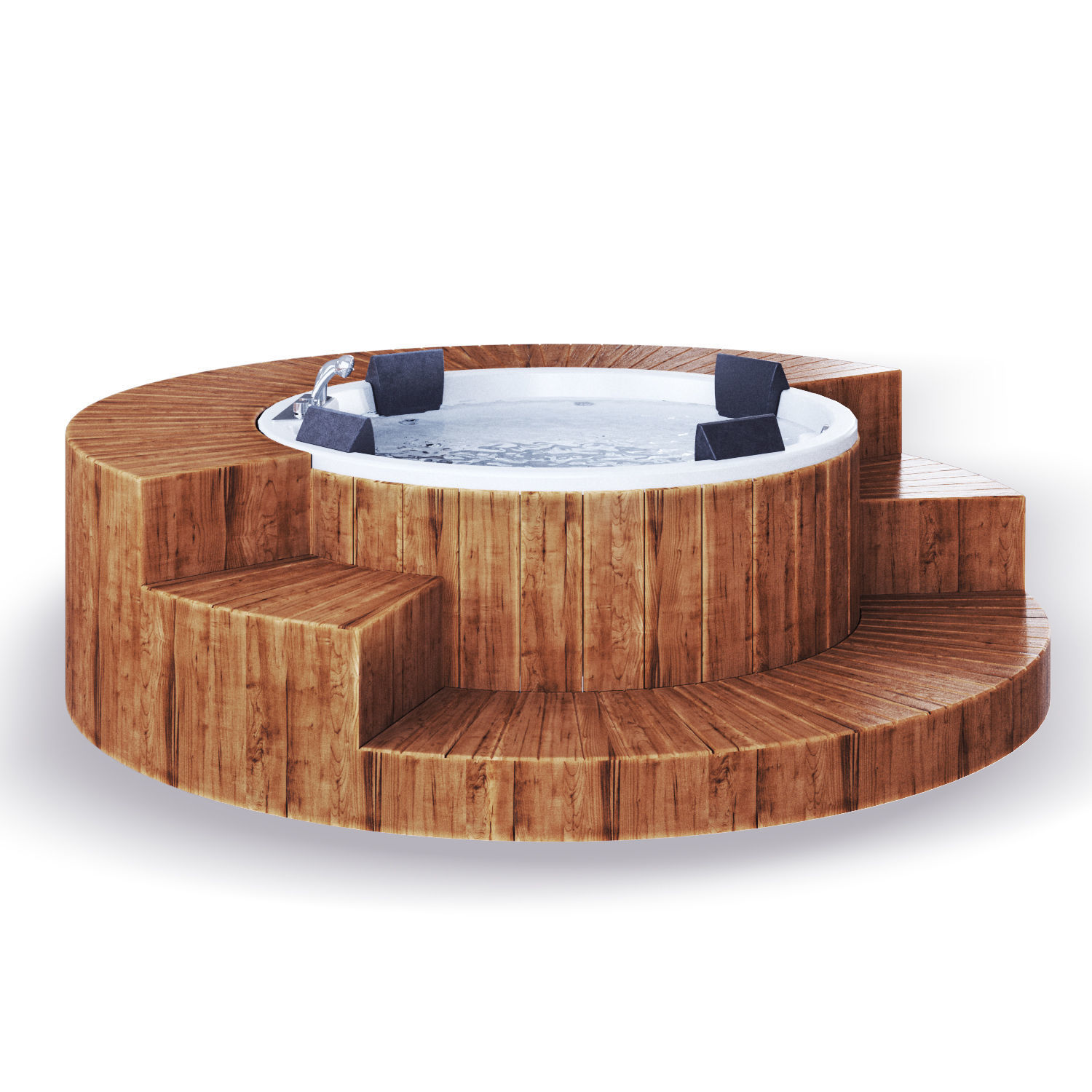 Jacuzzi round 01 3D model | CGTrader
