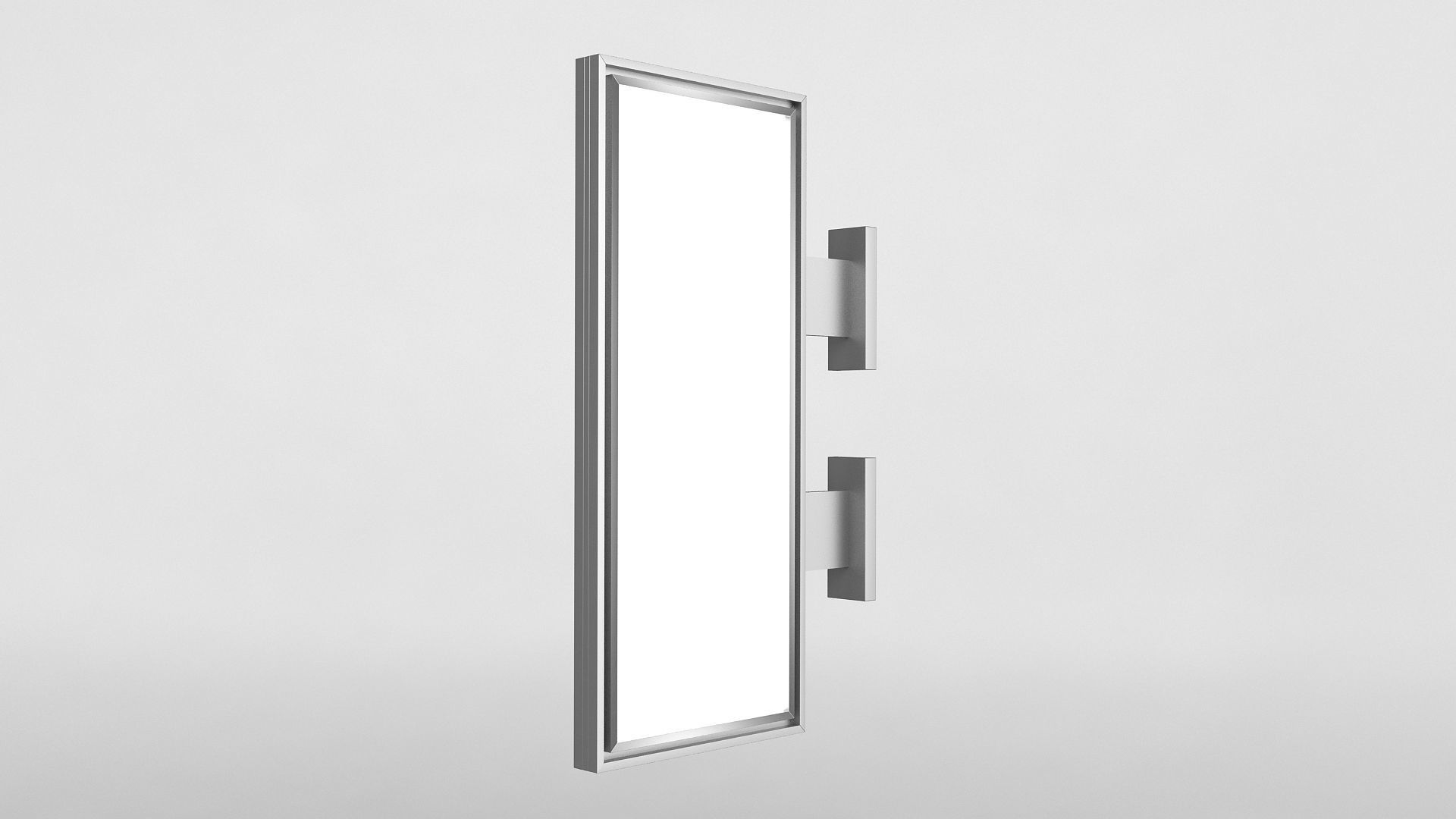 Signs Set curtain hanging on wall 3D model | CGTrader