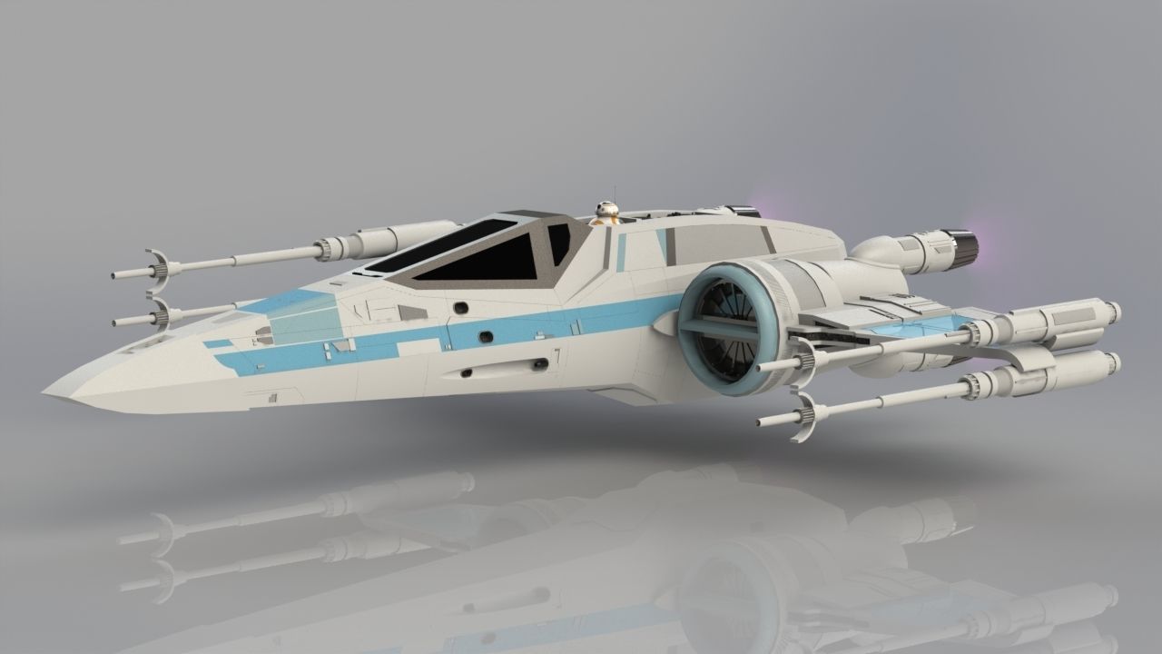 T-70 X-Wing Starfighter 3D model 3D printable | CGTrader