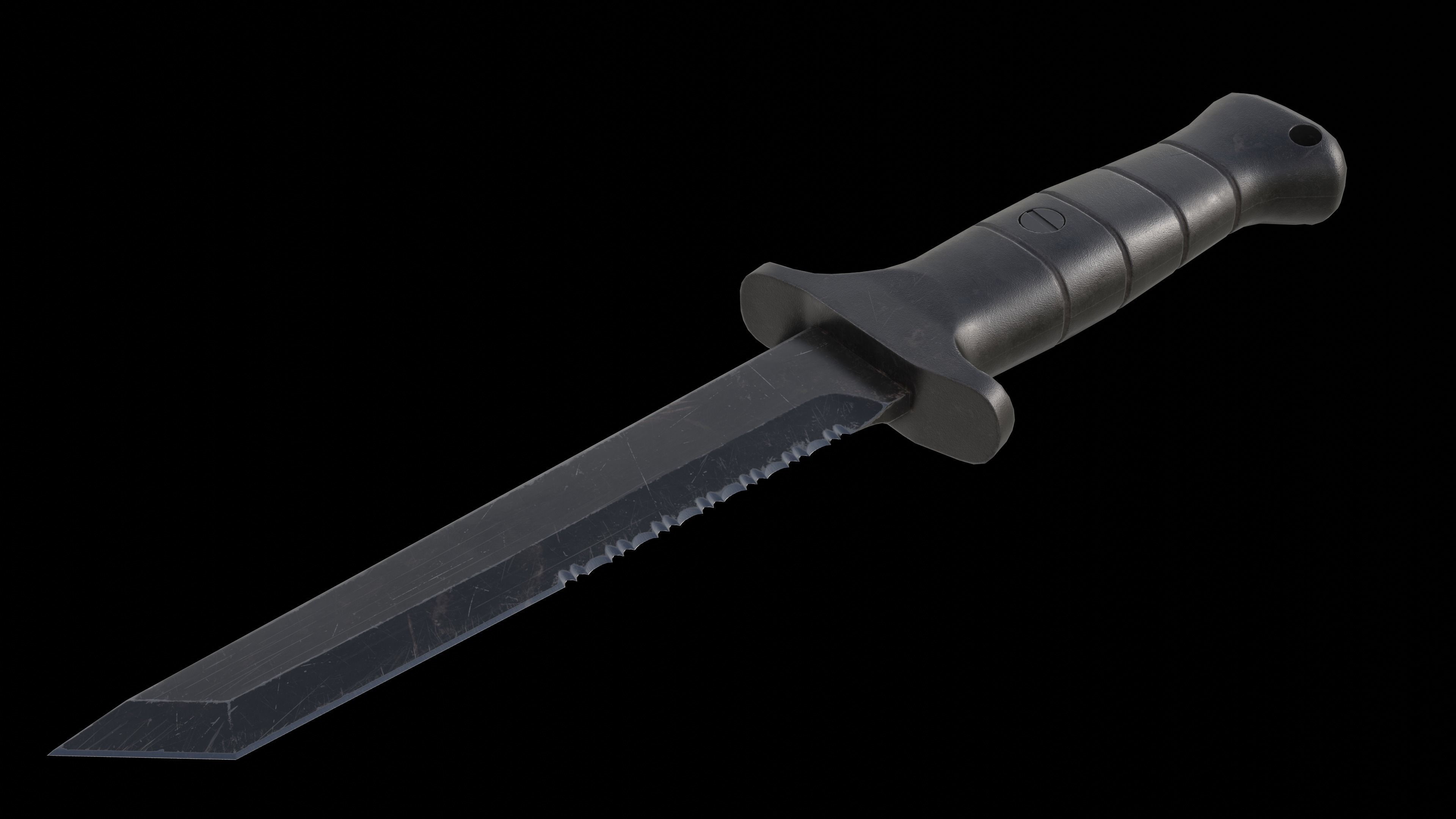 3D model KM 2000 Knife VR / AR / low-poly | CGTrader