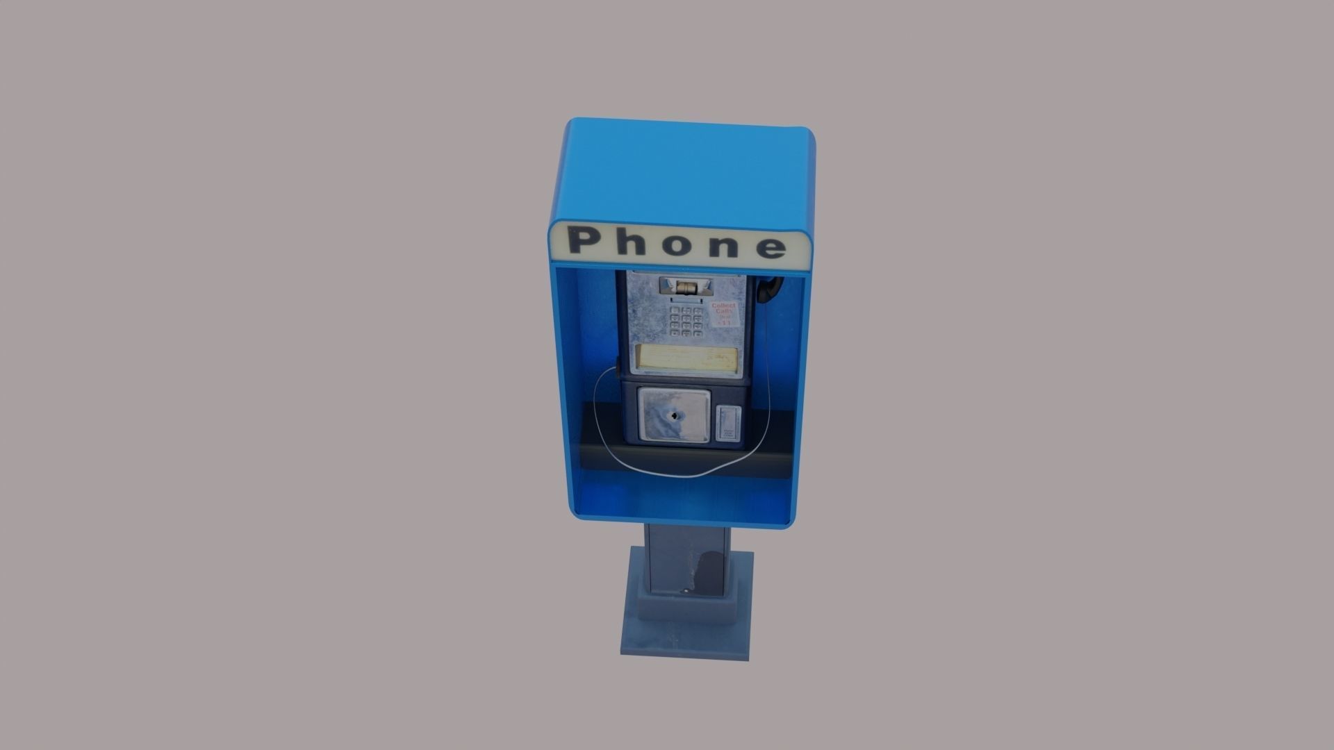 Phone Booth Asset Pack free 3D model | CGTrader