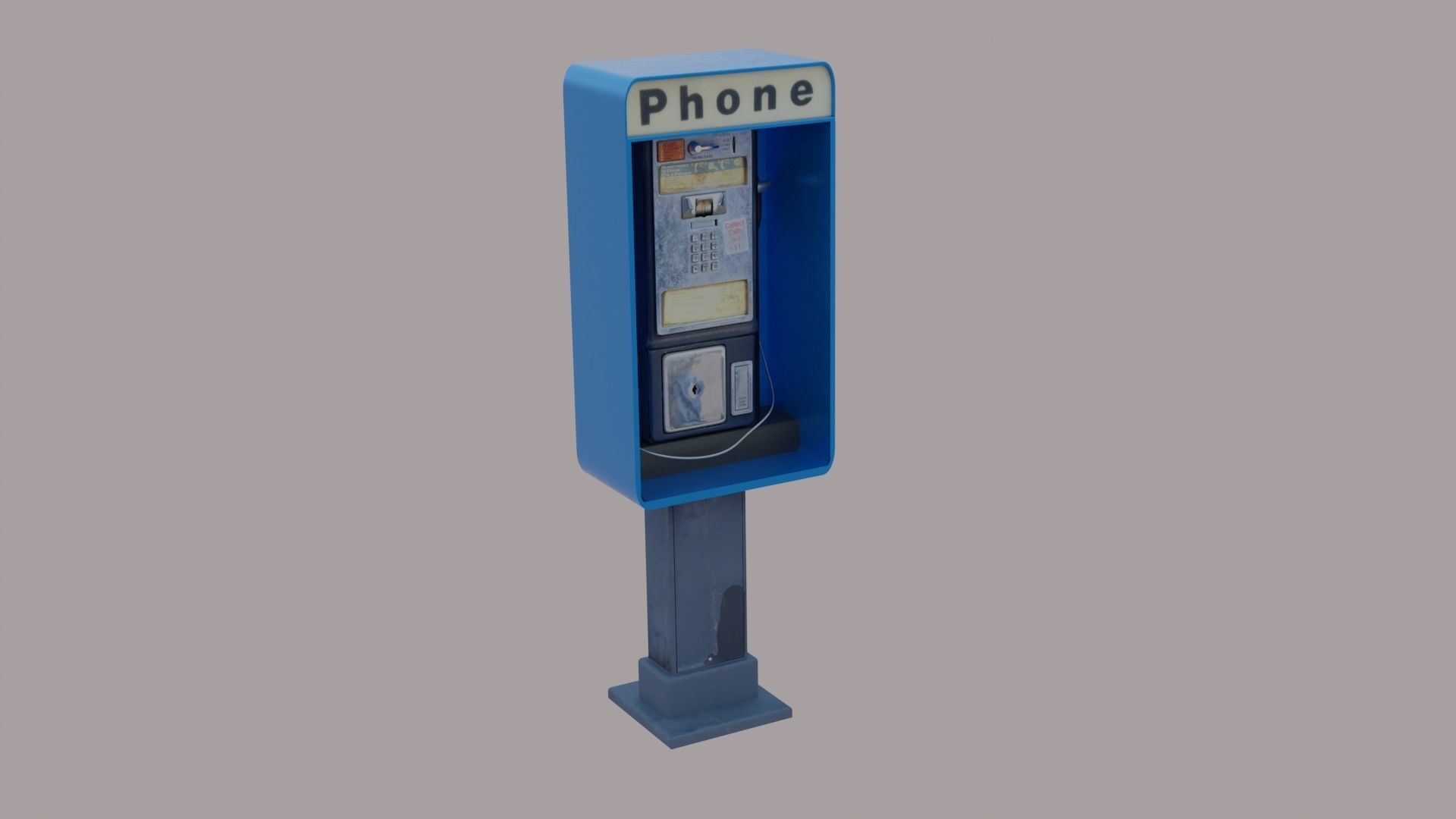 Phone Booth Asset Pack free 3D model | CGTrader