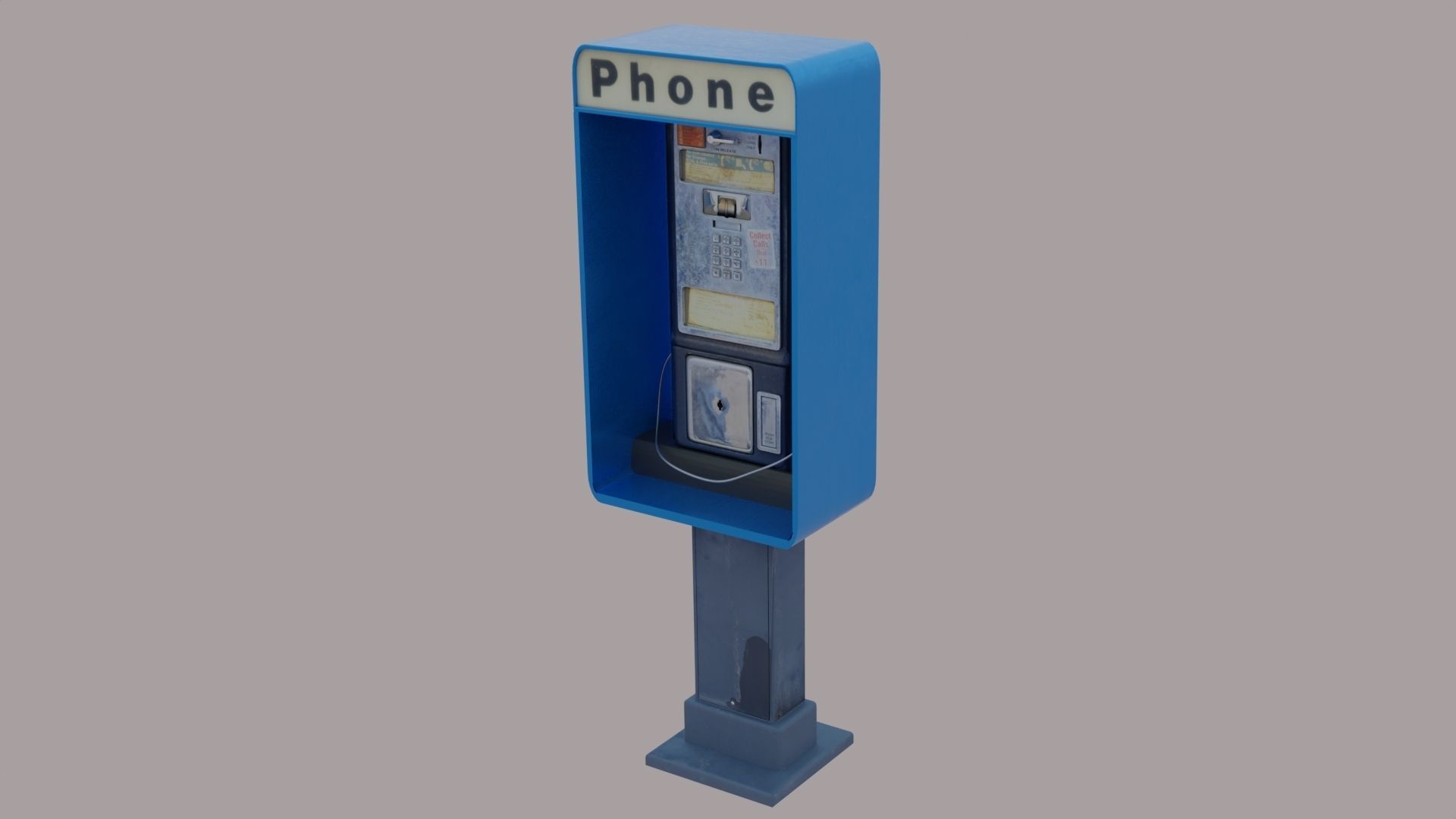 Phone Booth Asset Pack free 3D model | CGTrader