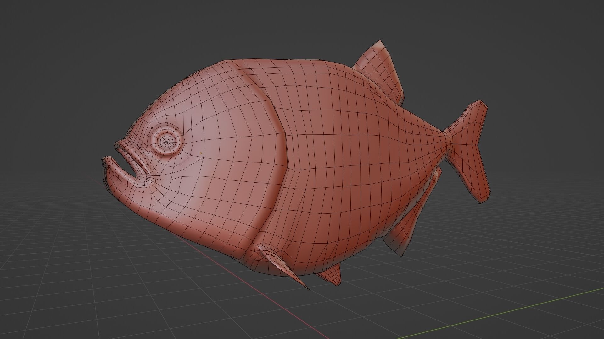 Piranha Low Poly fish 3D model | CGTrader
