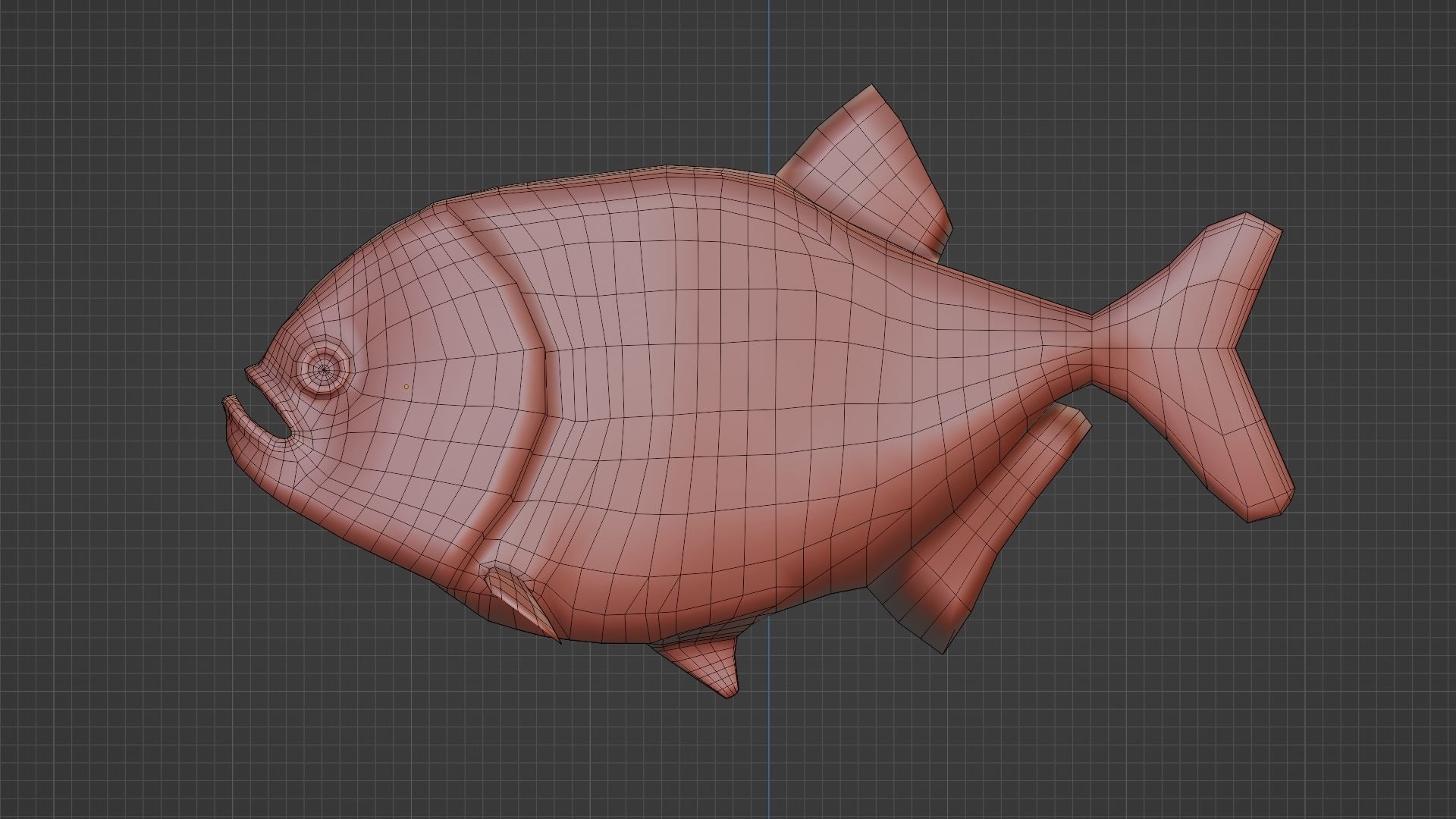 Piranha Low Poly fish 3D model | CGTrader