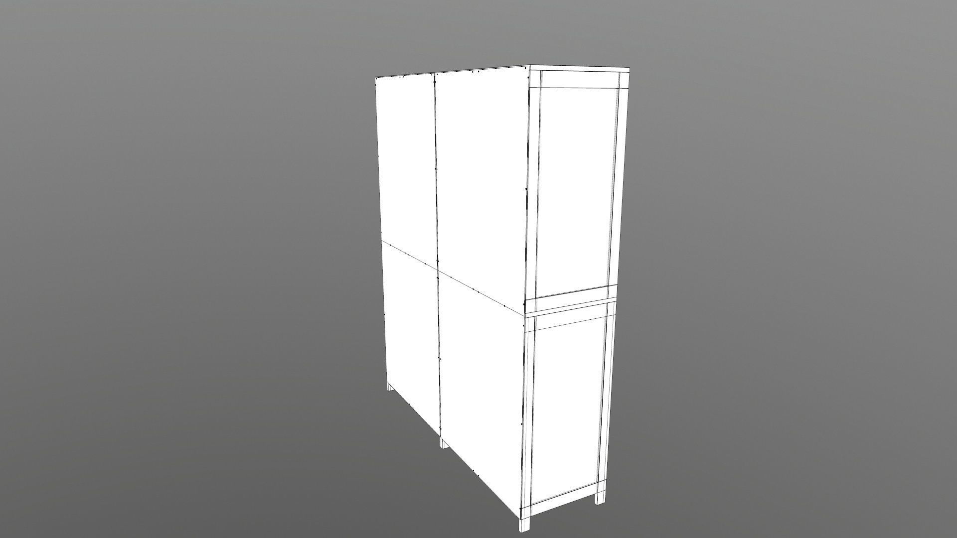 Wooden Almirah 3D model | CGTrader