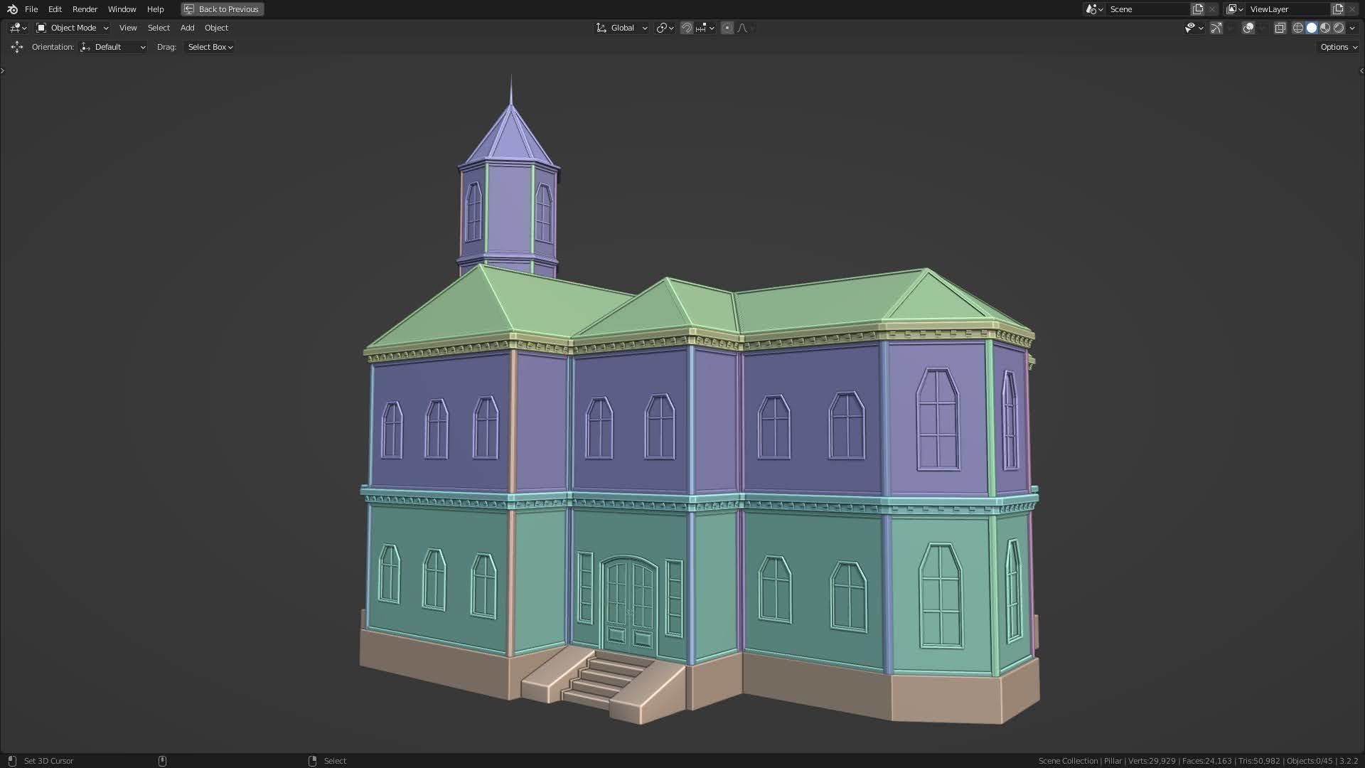 Old Mansion 2 3D model | CGTrader