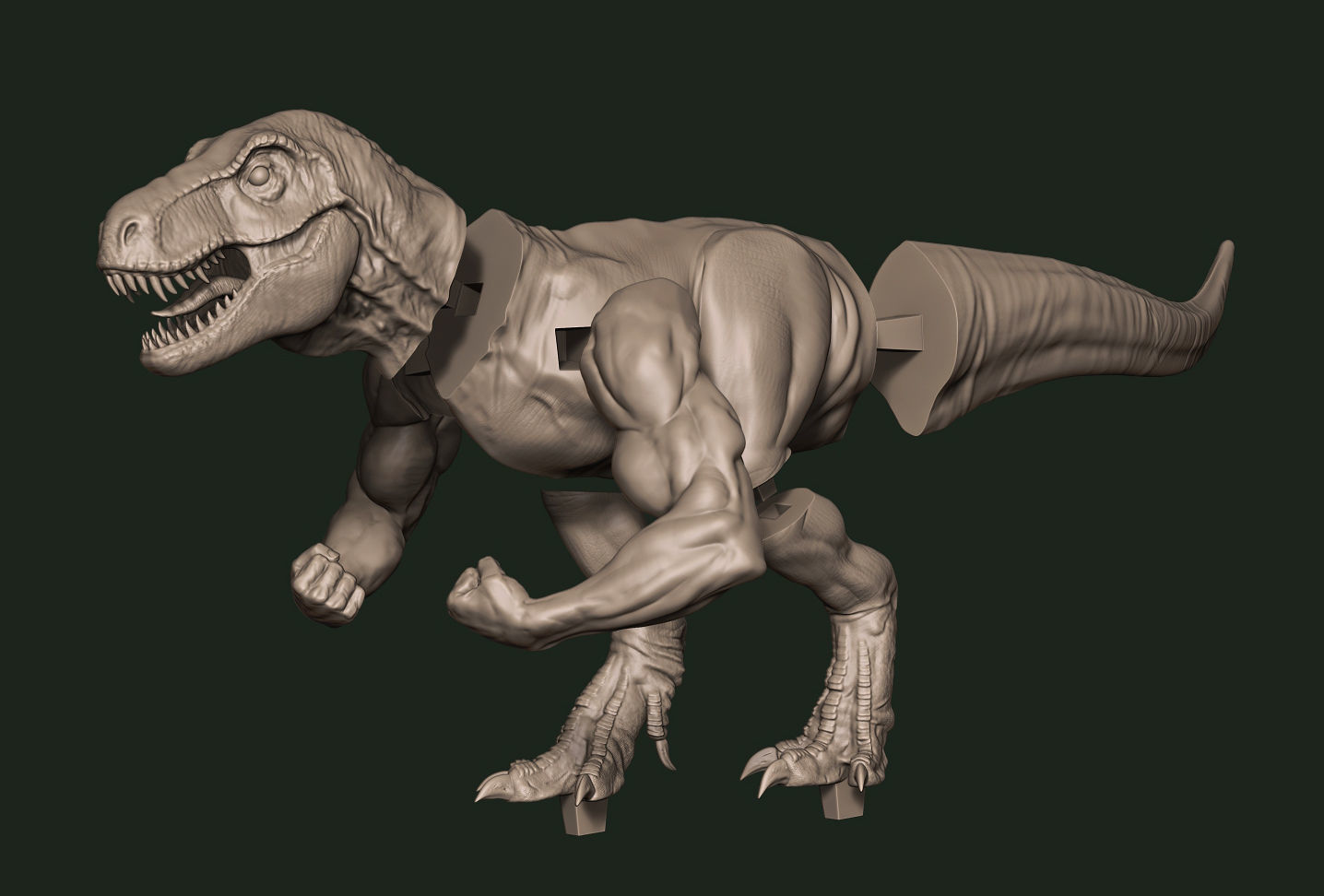 Tyrannosaurus Armstrong 3D model 3D printable | CGTrader