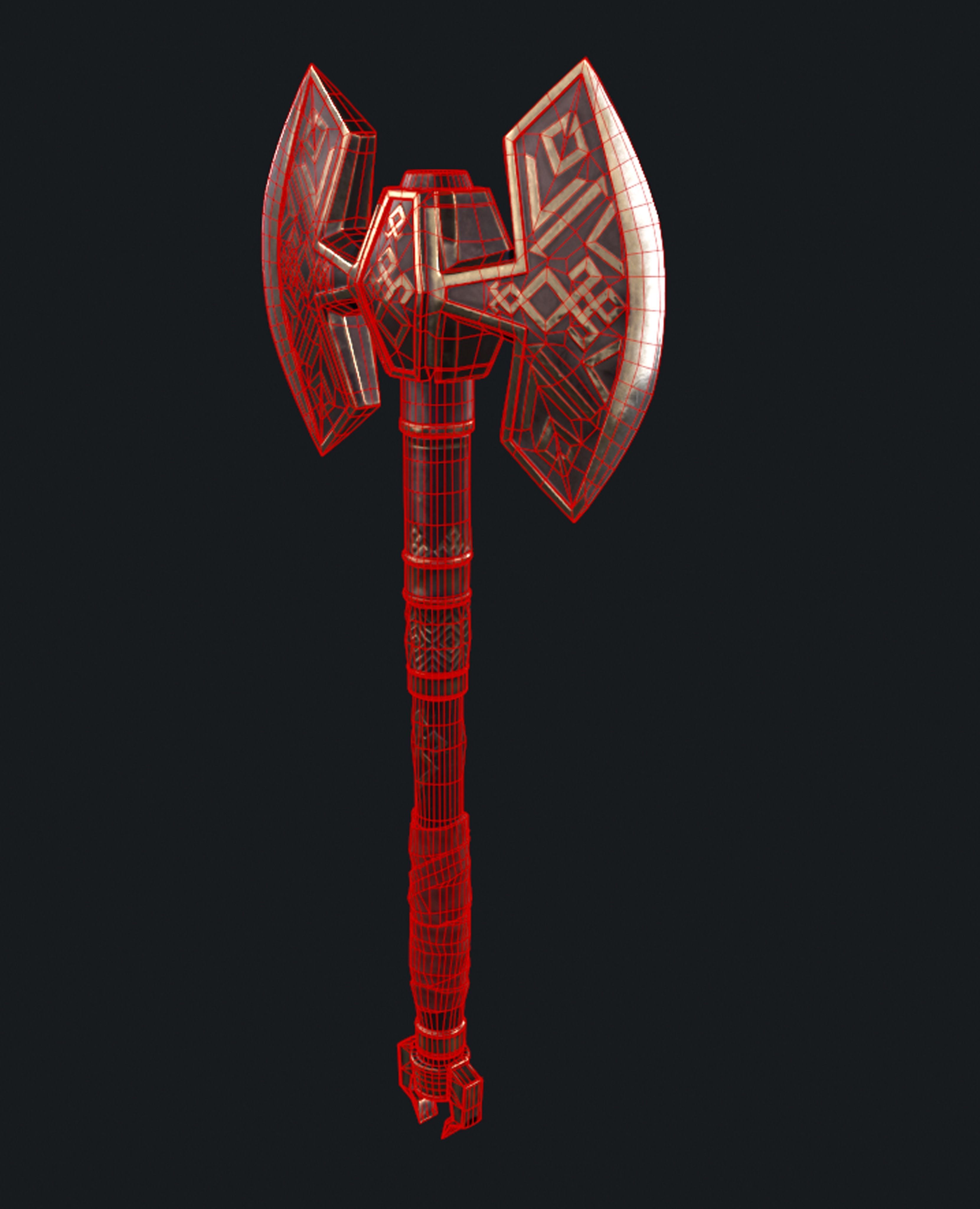 3D model Dwarf ax VR / AR / low-poly | CGTrader