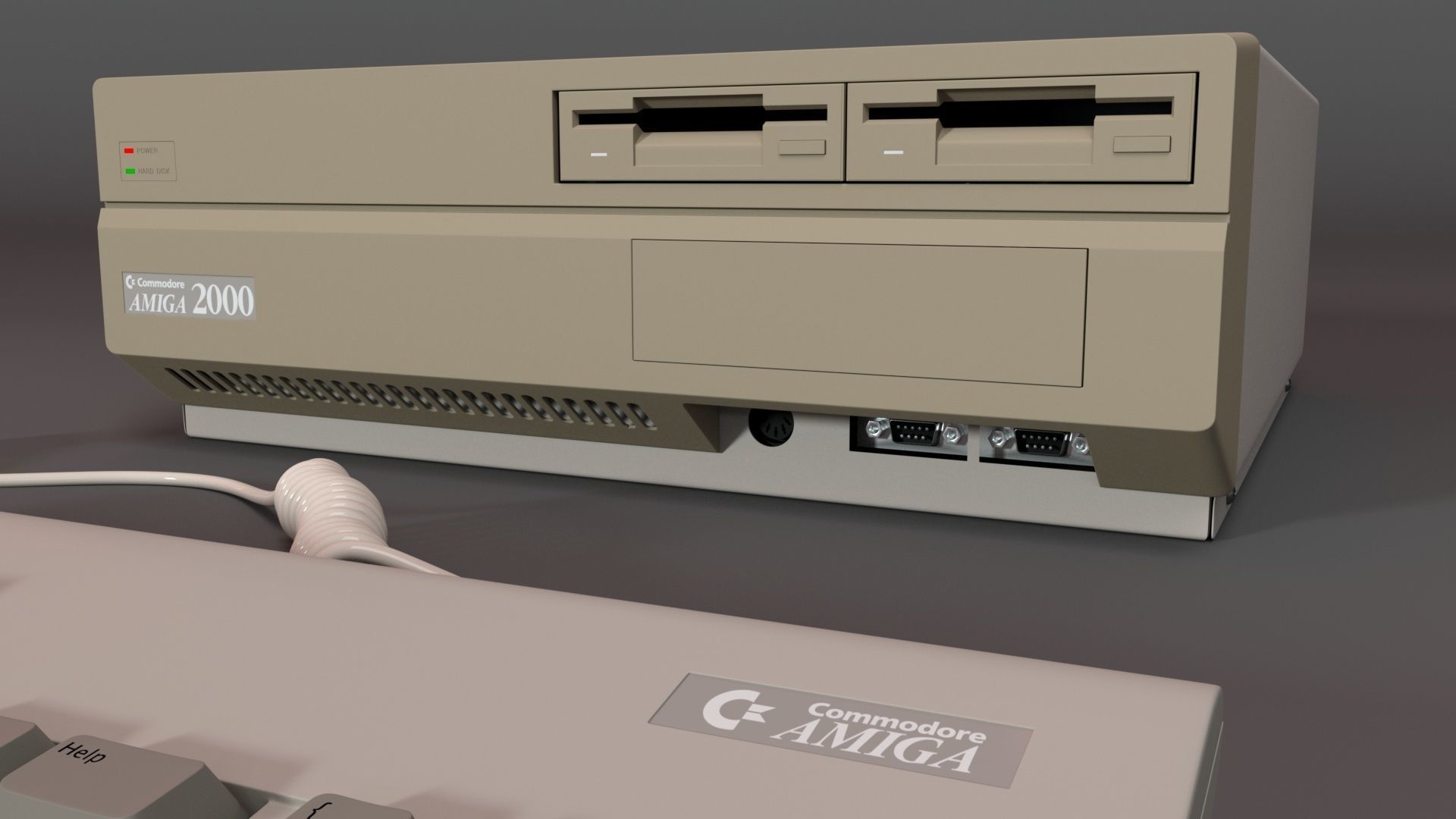 Amiga 2000 3D model | CGTrader