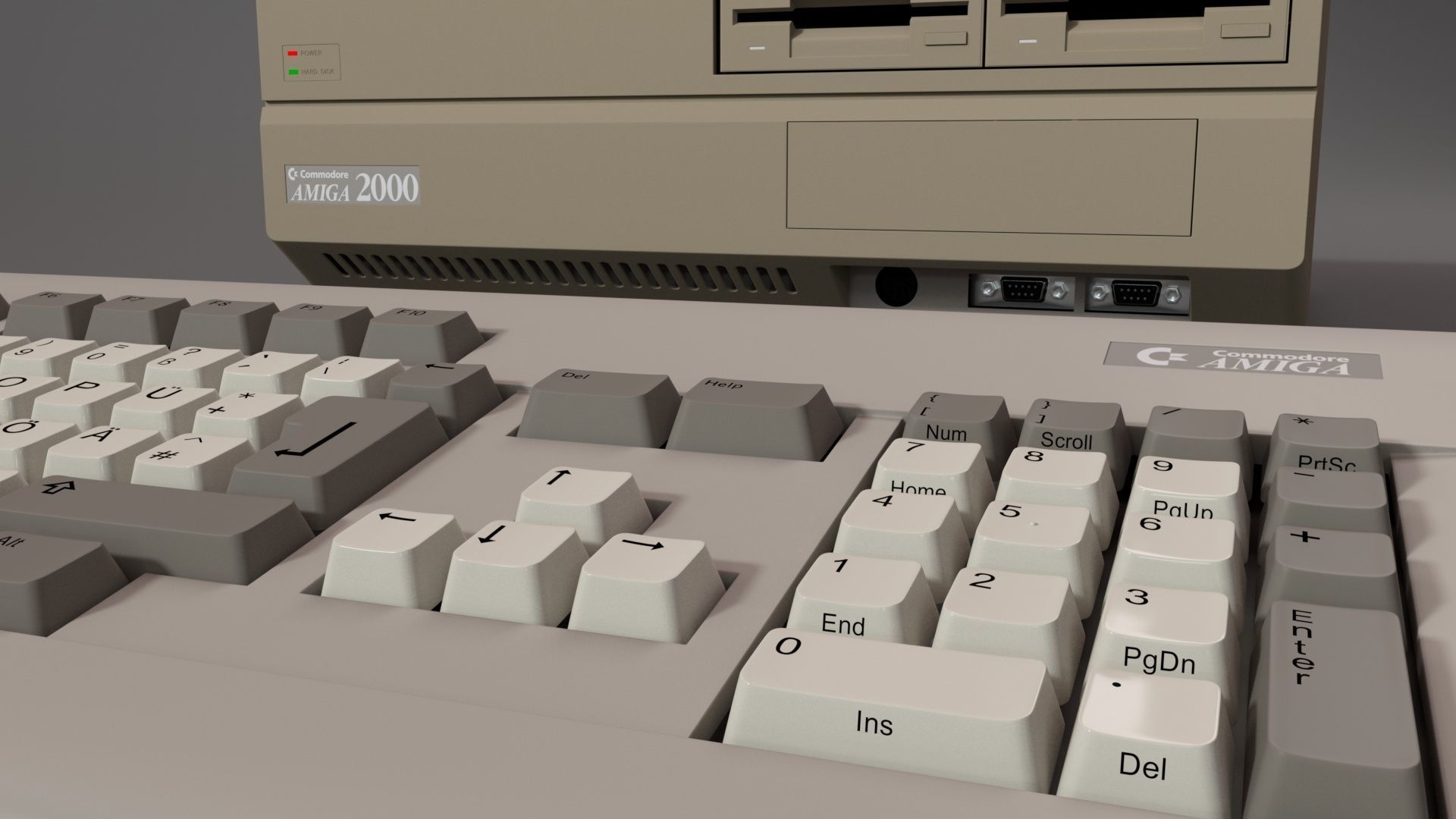 Amiga 2000 3D model | CGTrader