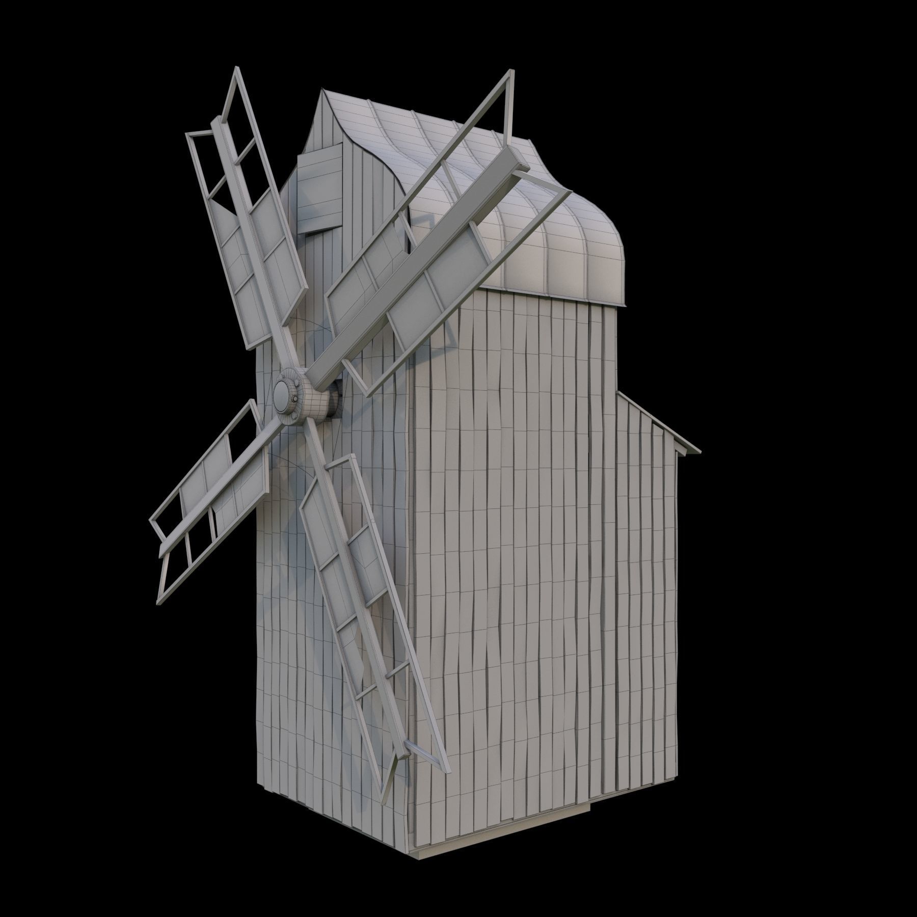 Old wind mill 3D model | CGTrader