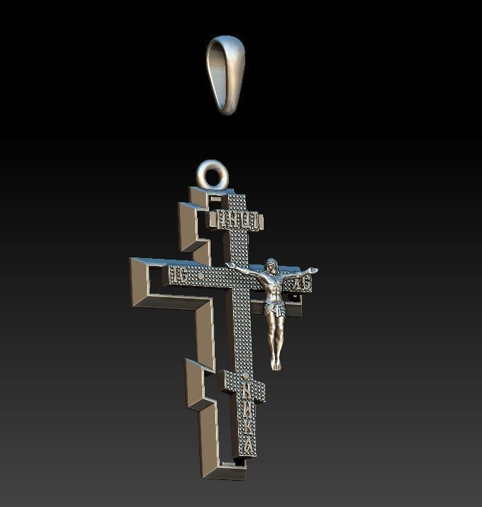 Cross christian pendant crucifixion 3D model 3D printable | CGTrader