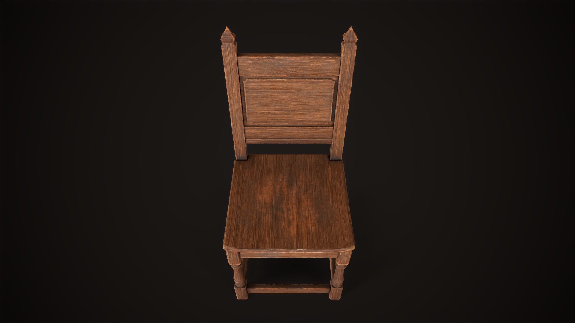 3D model Medieval old chair VR / AR / low-poly | CGTrader