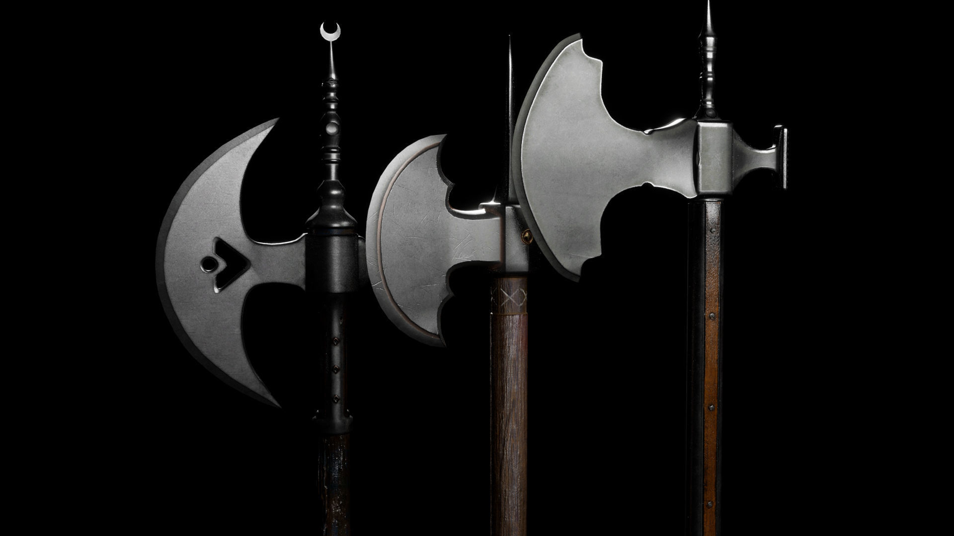 3D model Polearm Pack VR / AR / low-poly | CGTrader