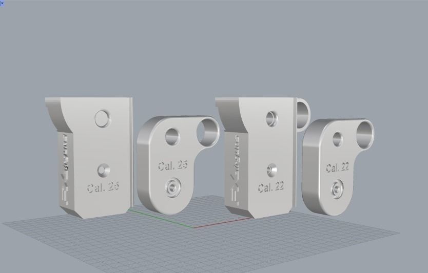 SINGLE SHOT MAGAZINE FX IMPACT M3 CAL 22 AND CAL 25 3D model 3D ...