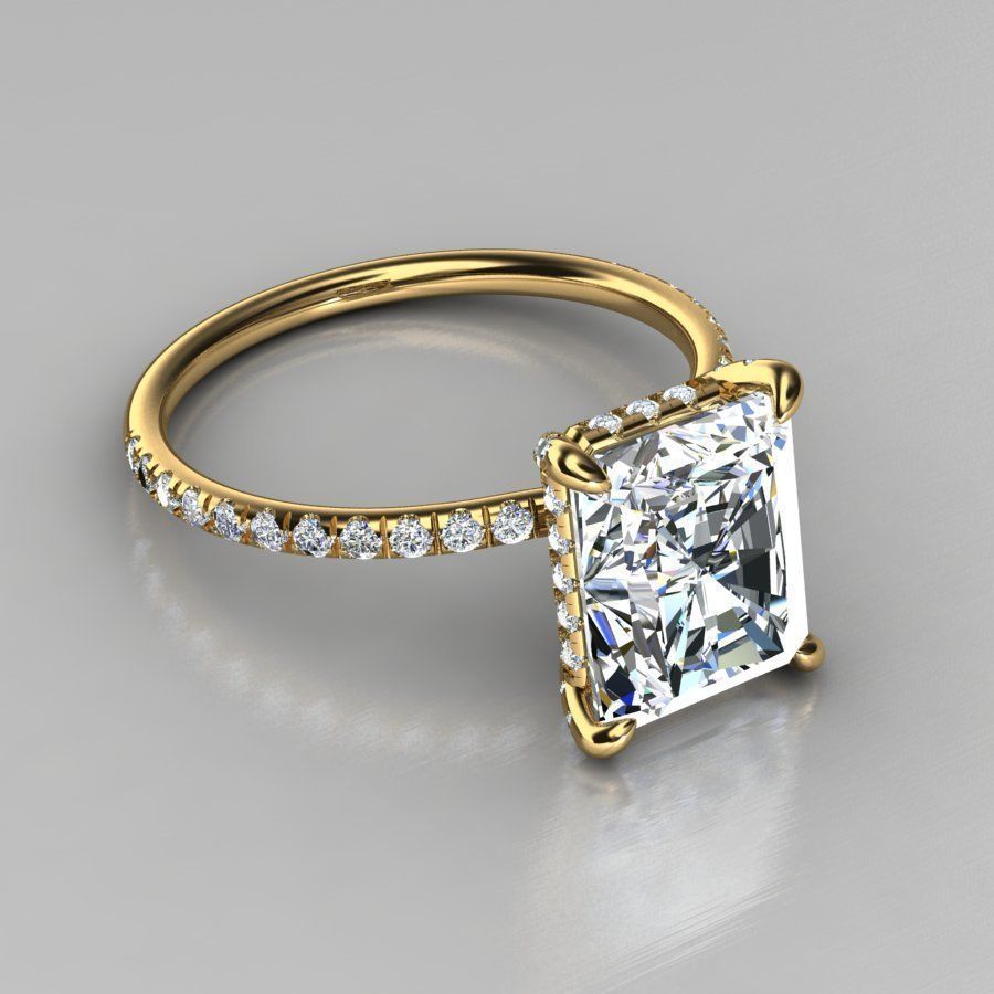 Engagement ring 3D cad file ready to print 3D model 3D printable | CGTrader