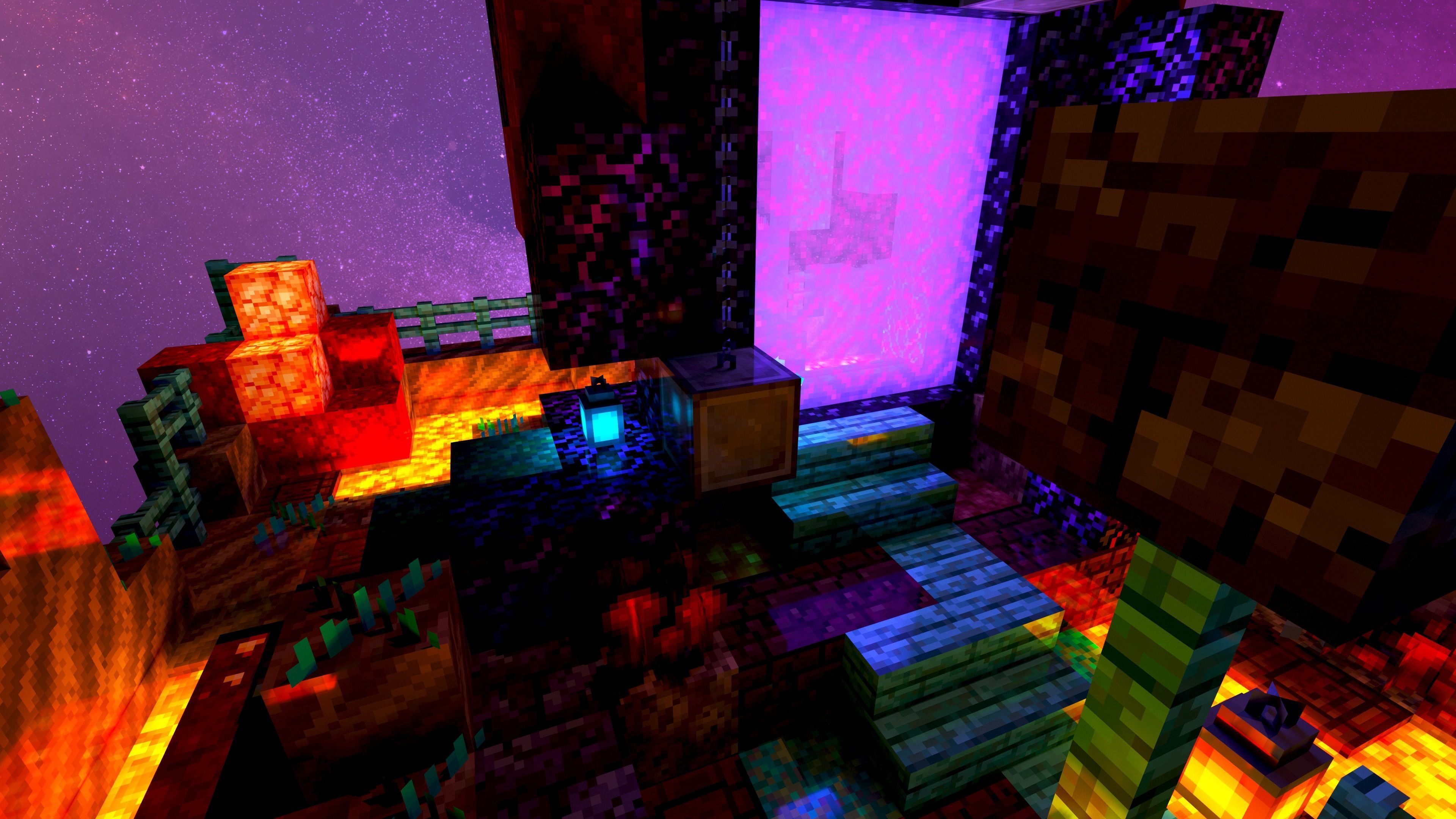 3D model Minecraft Portal Tile VR / AR / low-poly | CGTrader