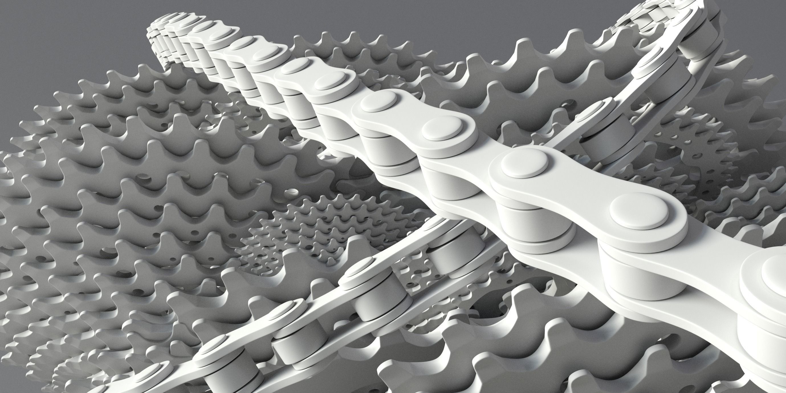 Bike gears and chain 3D model | CGTrader