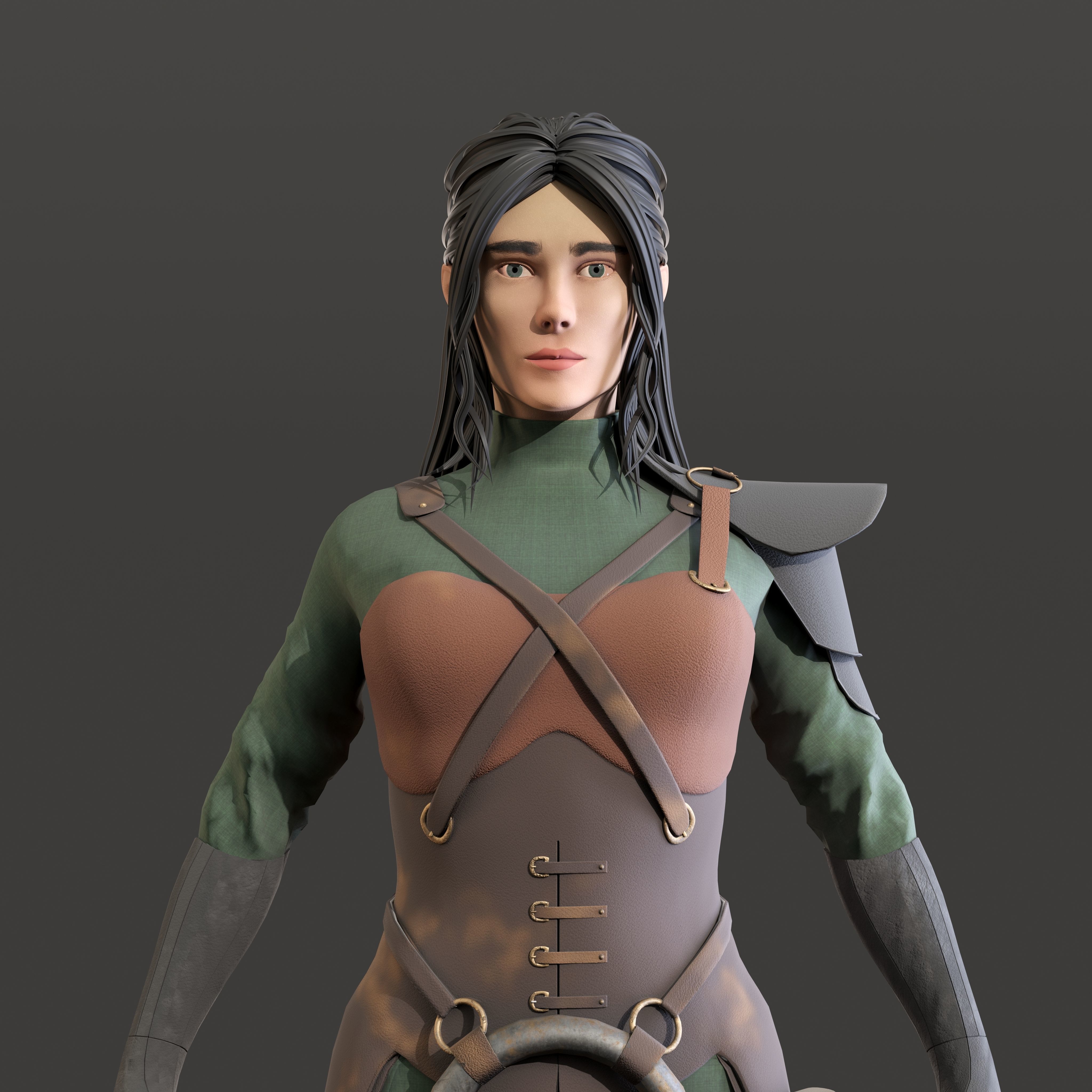 Game Ready Character female free VR / AR / low-poly 3D model | CGTrader