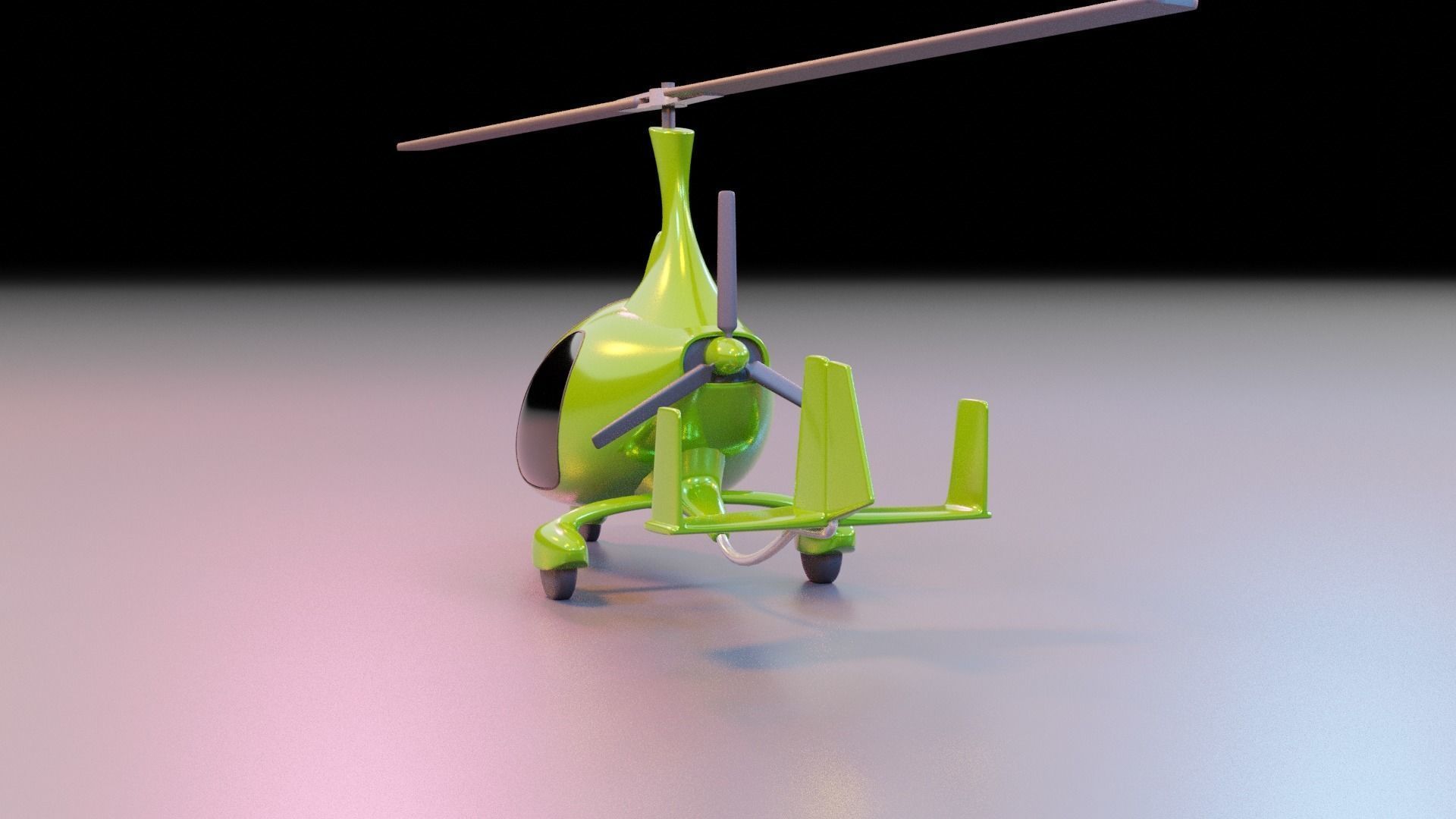 3D model Helicopter - Cavalon Autogyro VR / AR / low-poly | CGTrader