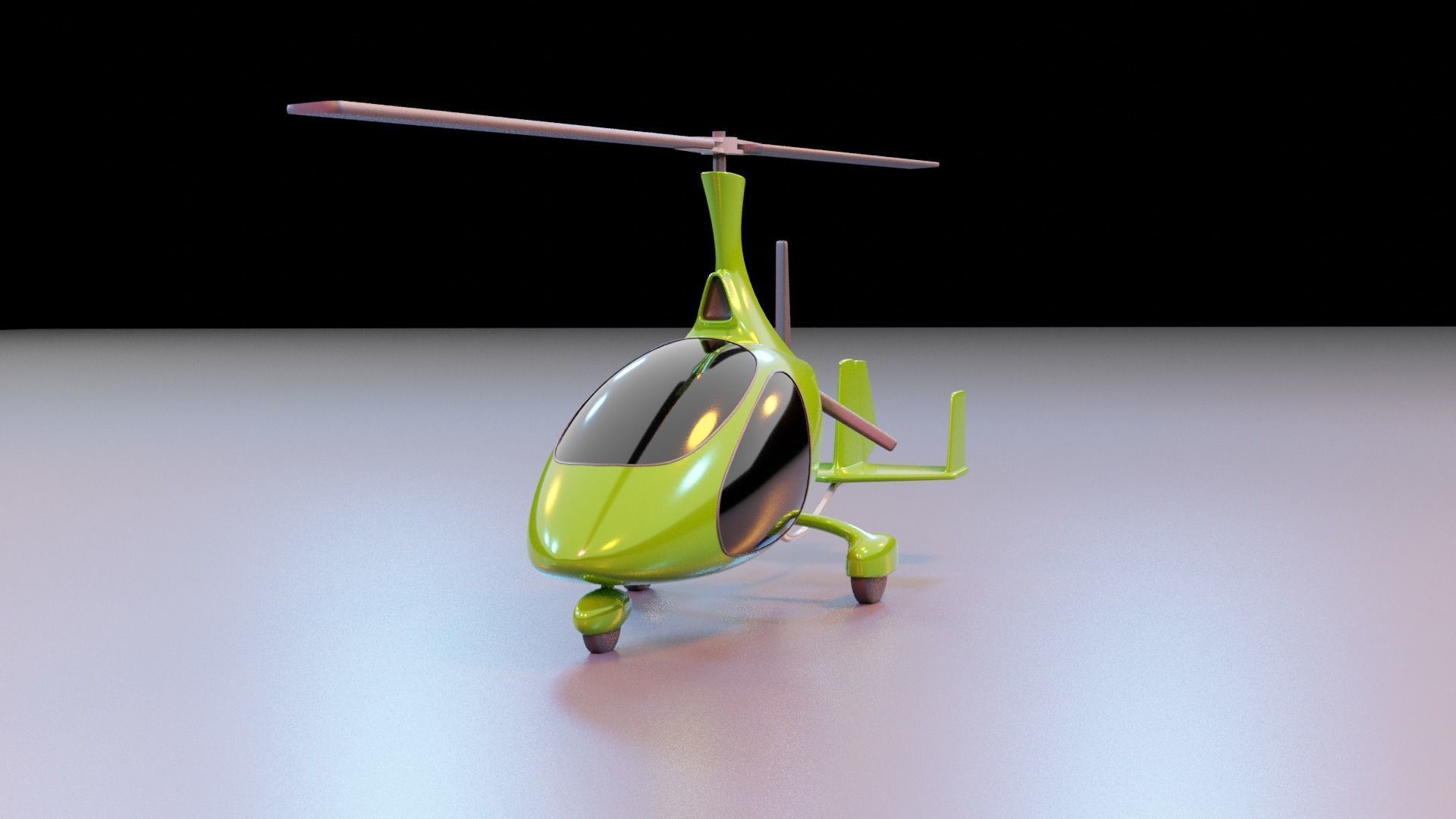 3D model Helicopter - Cavalon Autogyro VR / AR / low-poly | CGTrader