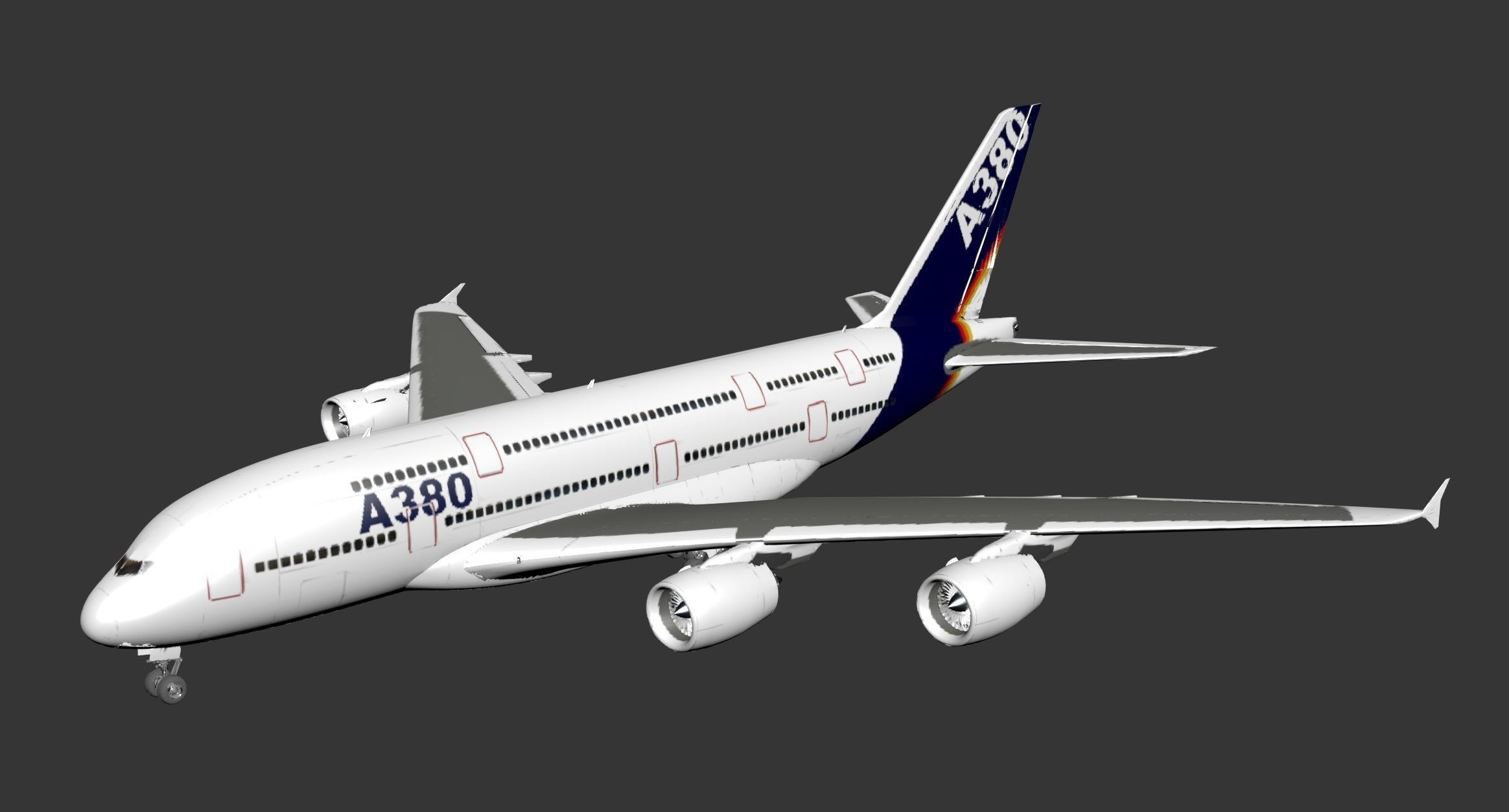 Airbus A380 3D model | CGTrader
