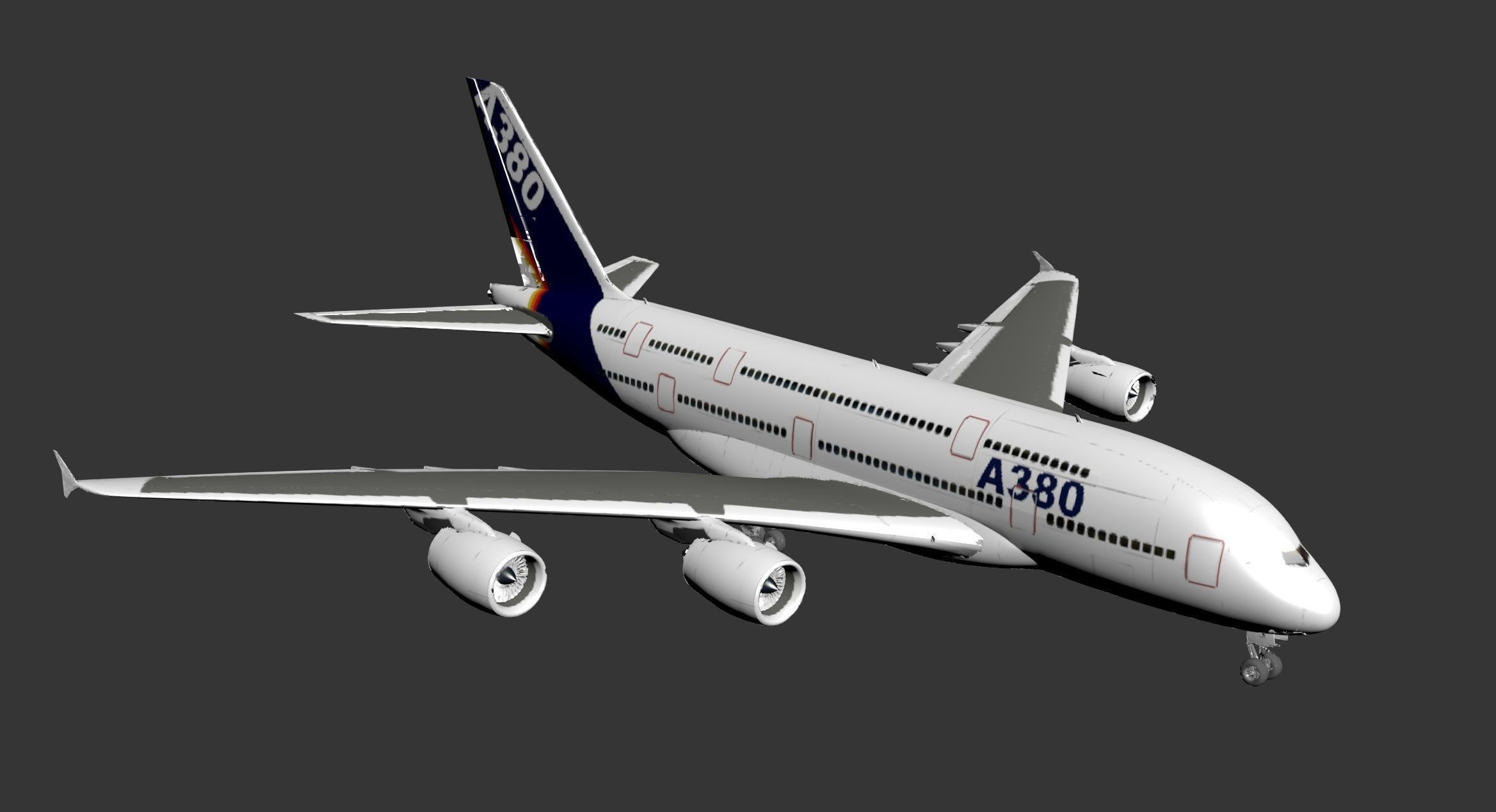 Airbus A380 3D model | CGTrader
