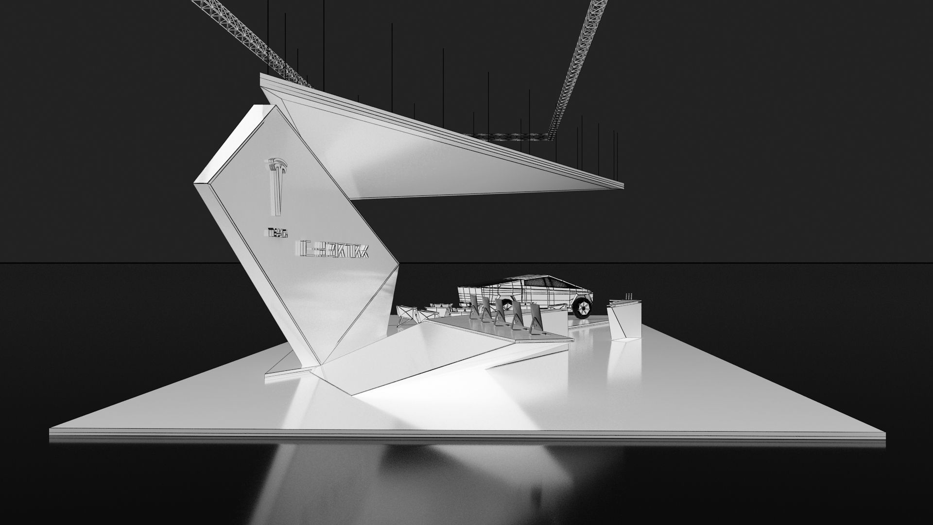 3D MODEL EXHIBITION STAND 3D model rigged | CGTrader