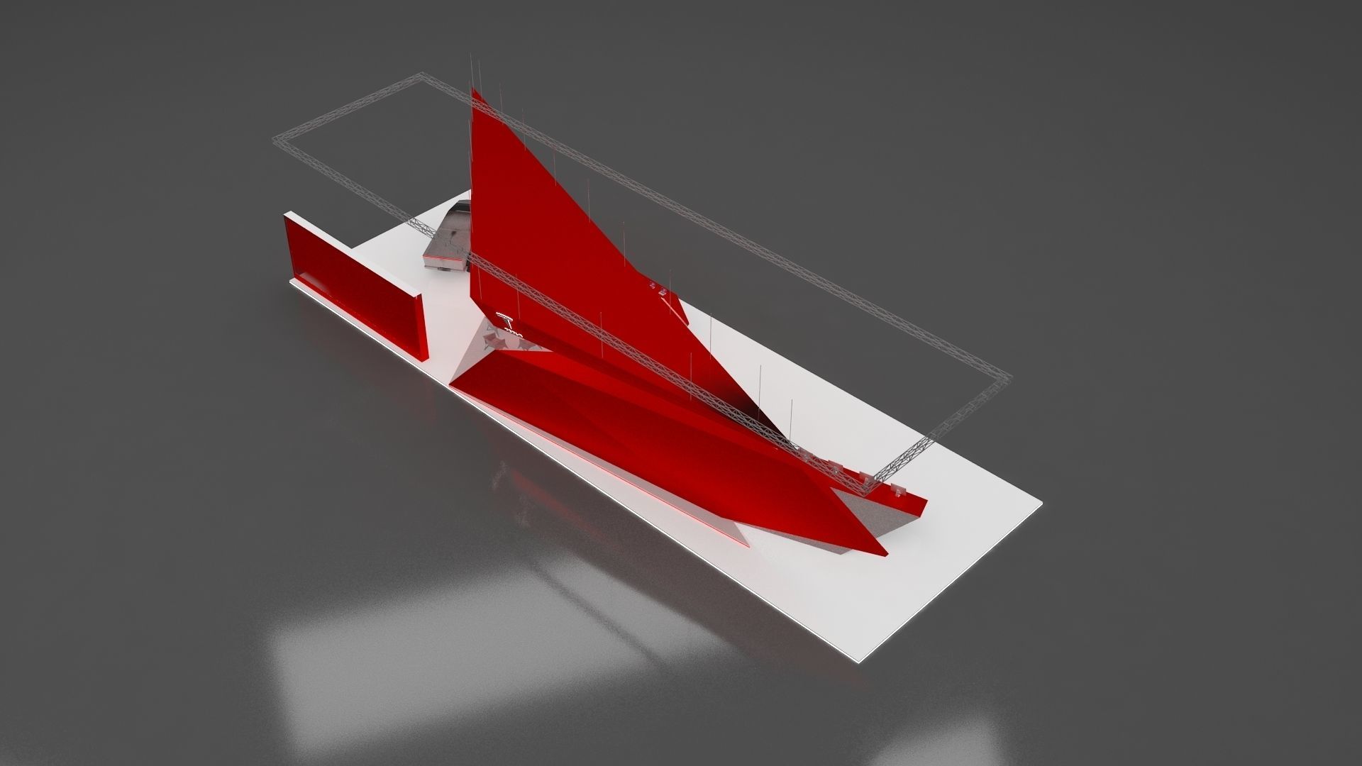 3D MODEL EXHIBITION STAND 3D model rigged | CGTrader