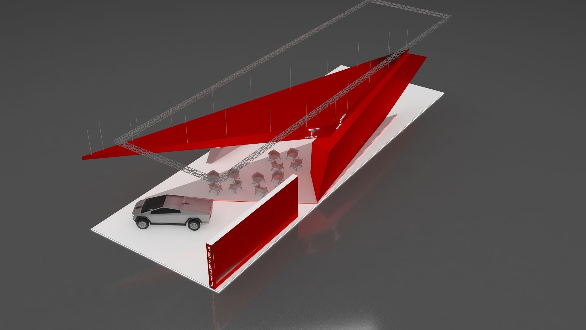 3D MODEL EXHIBITION STAND 3D model rigged | CGTrader