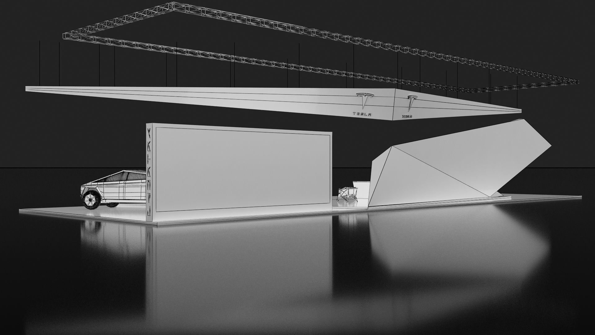 3D MODEL EXHIBITION STAND 3D model rigged | CGTrader