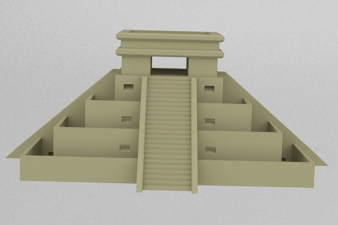 Temple of the incas 3D model 3D printable | CGTrader
