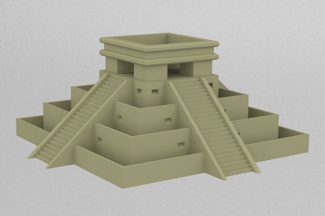 Temple of the incas 3D model 3D printable | CGTrader