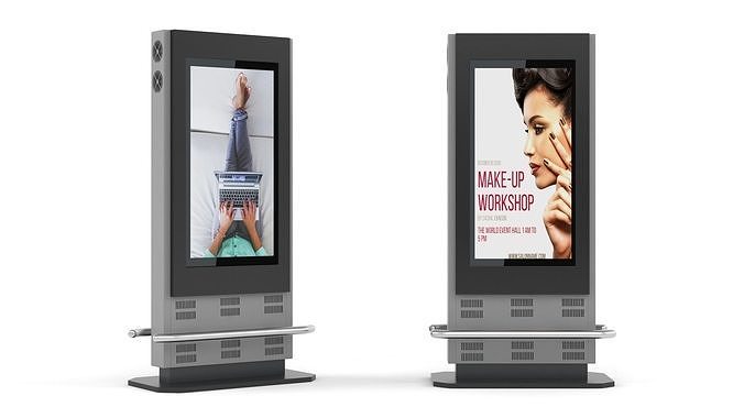 Electronic Kiosk 3D model | CGTrader