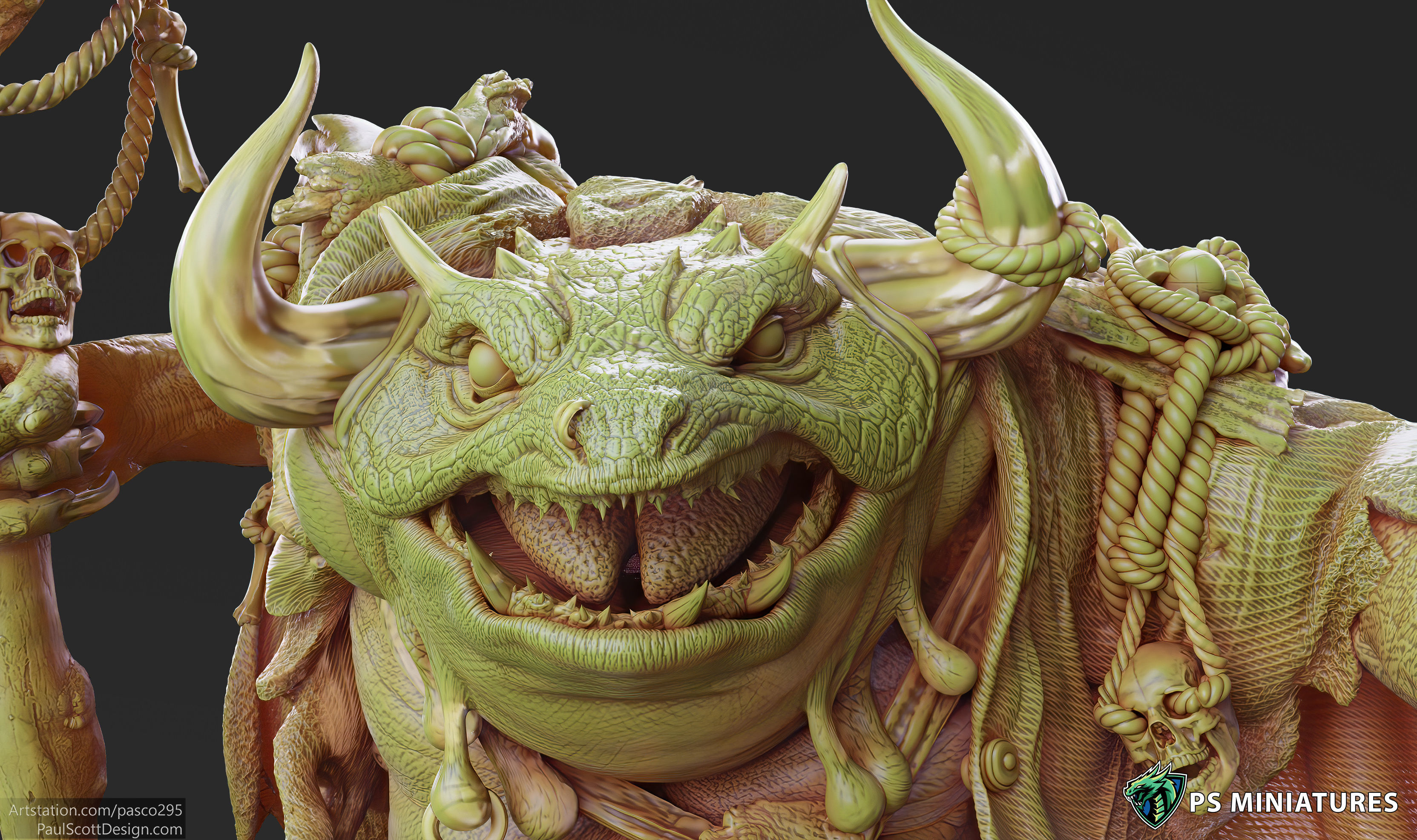 Green Slaad Lizardman - Bundle 3D model 3D printable | CGTrader