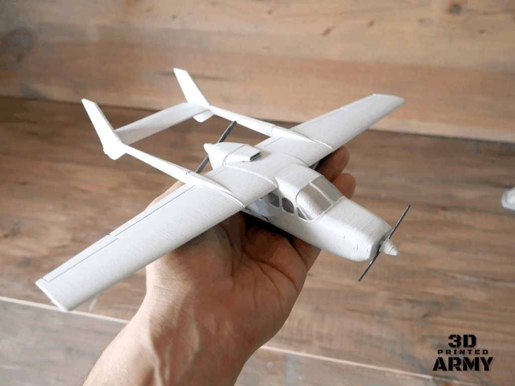 Cessna 337 Skymaster -3D printed scale model - STL files 3D model 3D ...