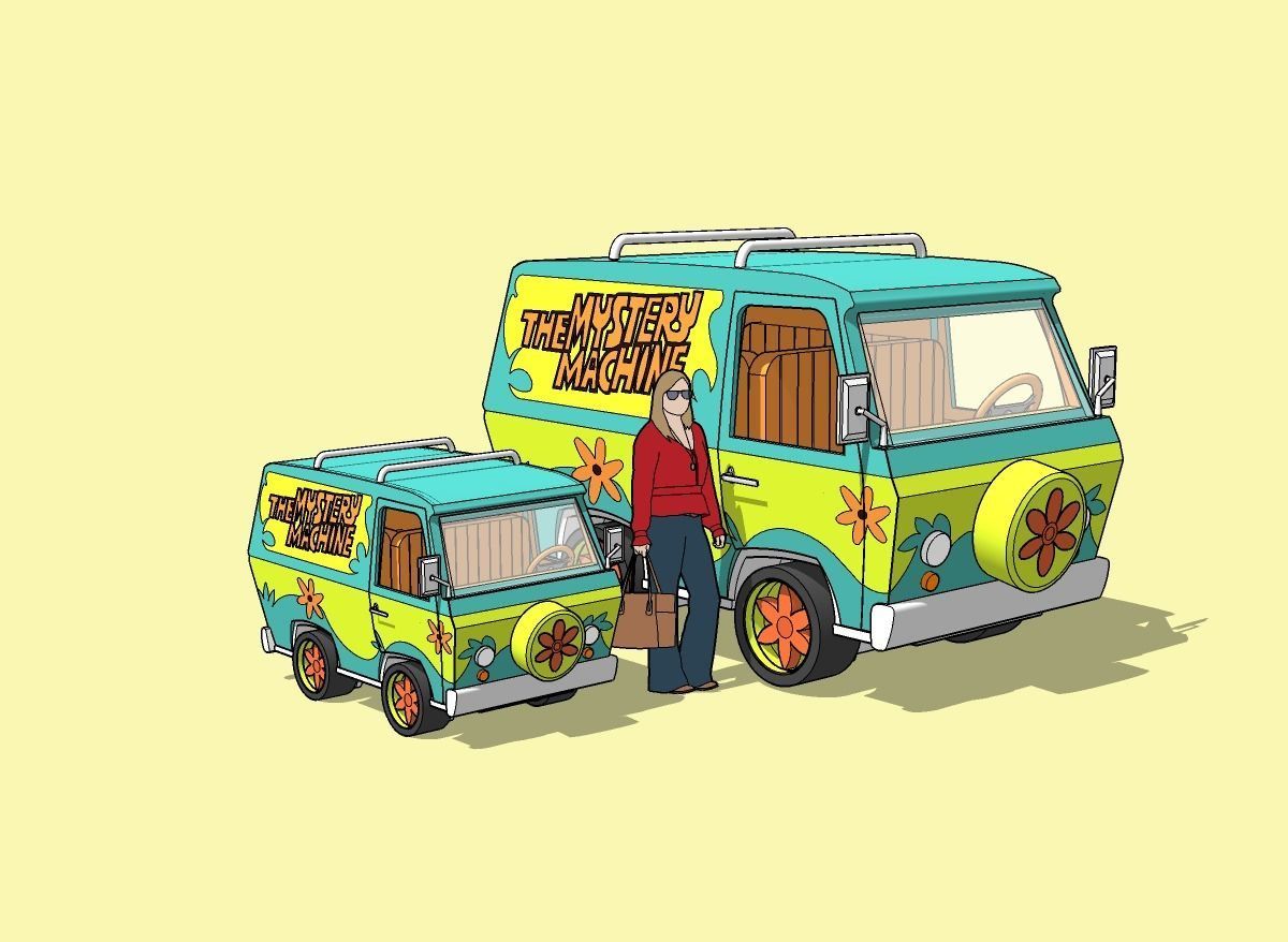 The Mystery Machine Scooby-Doo free 3D model | CGTrader