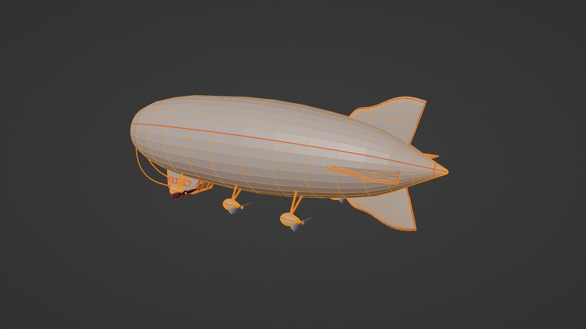 3D model Airship PBR low poly animated VR / AR / low-poly | CGTrader