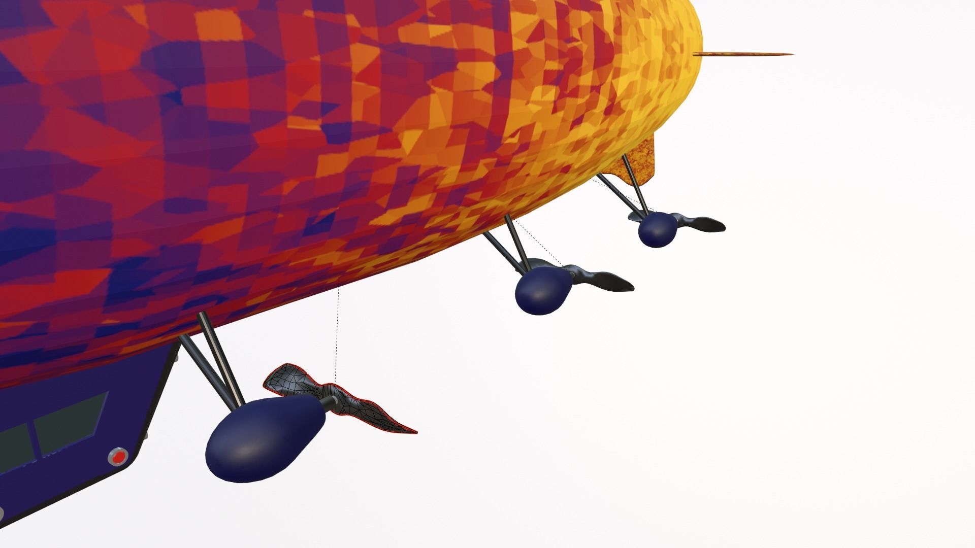 3D model Airship PBR low poly animated VR / AR / low-poly | CGTrader