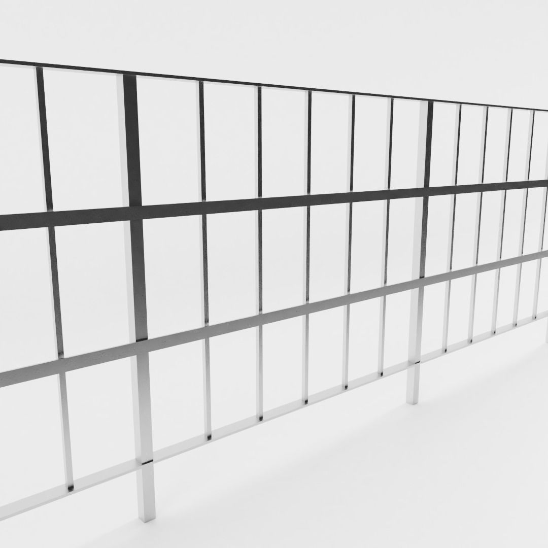 3D model Simple Balcony Railing VR / AR / low-poly | CGTrader