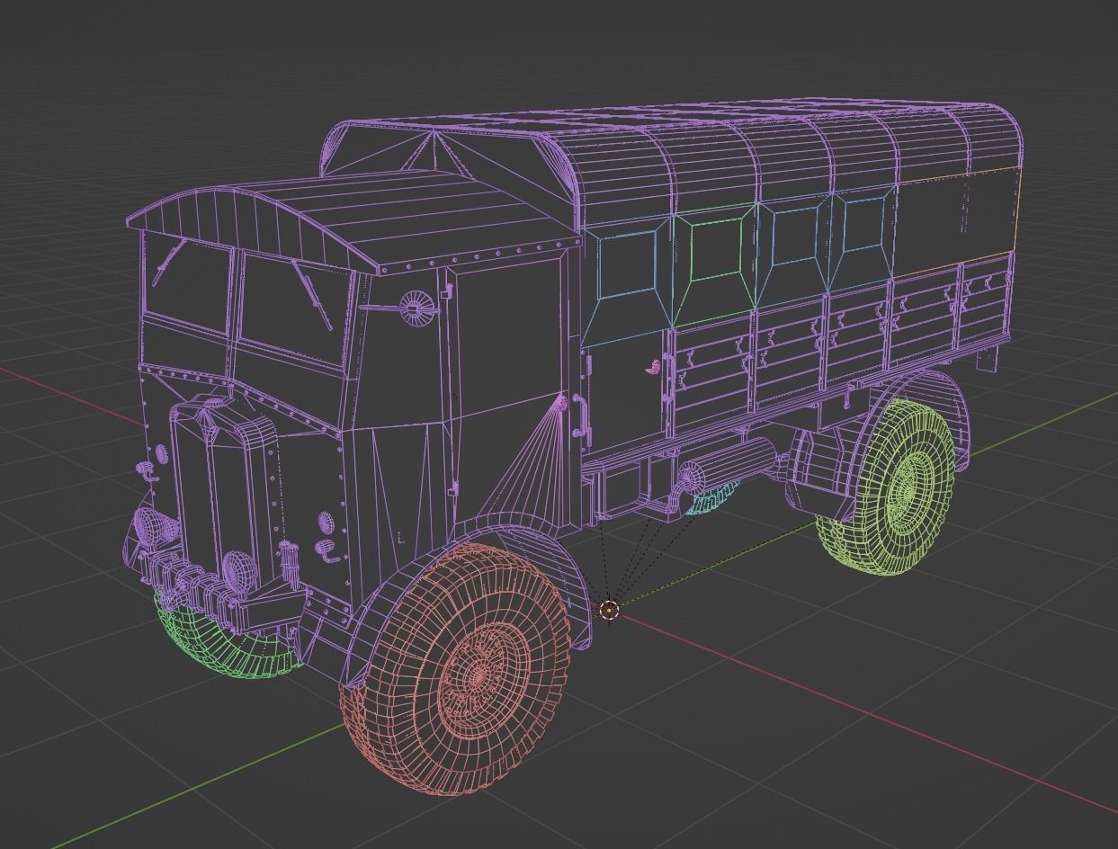 3D model AEC Matador Medium Artillery Tractor VR / AR / low-poly | CGTrader