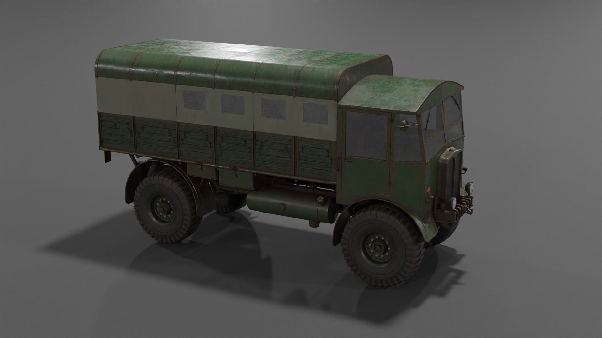 3D model AEC Matador Medium Artillery Tractor VR / AR / low-poly | CGTrader